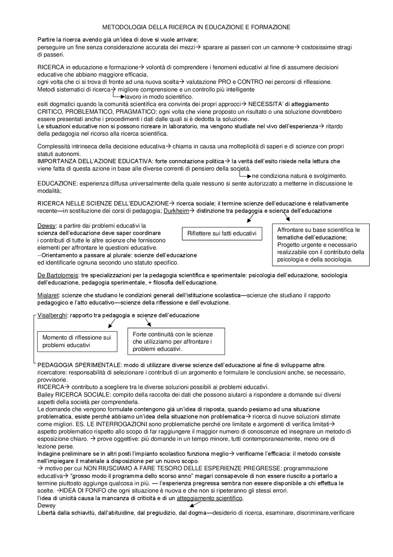 Metodologia Della Ricerca In Educazione E Formazione Salerni