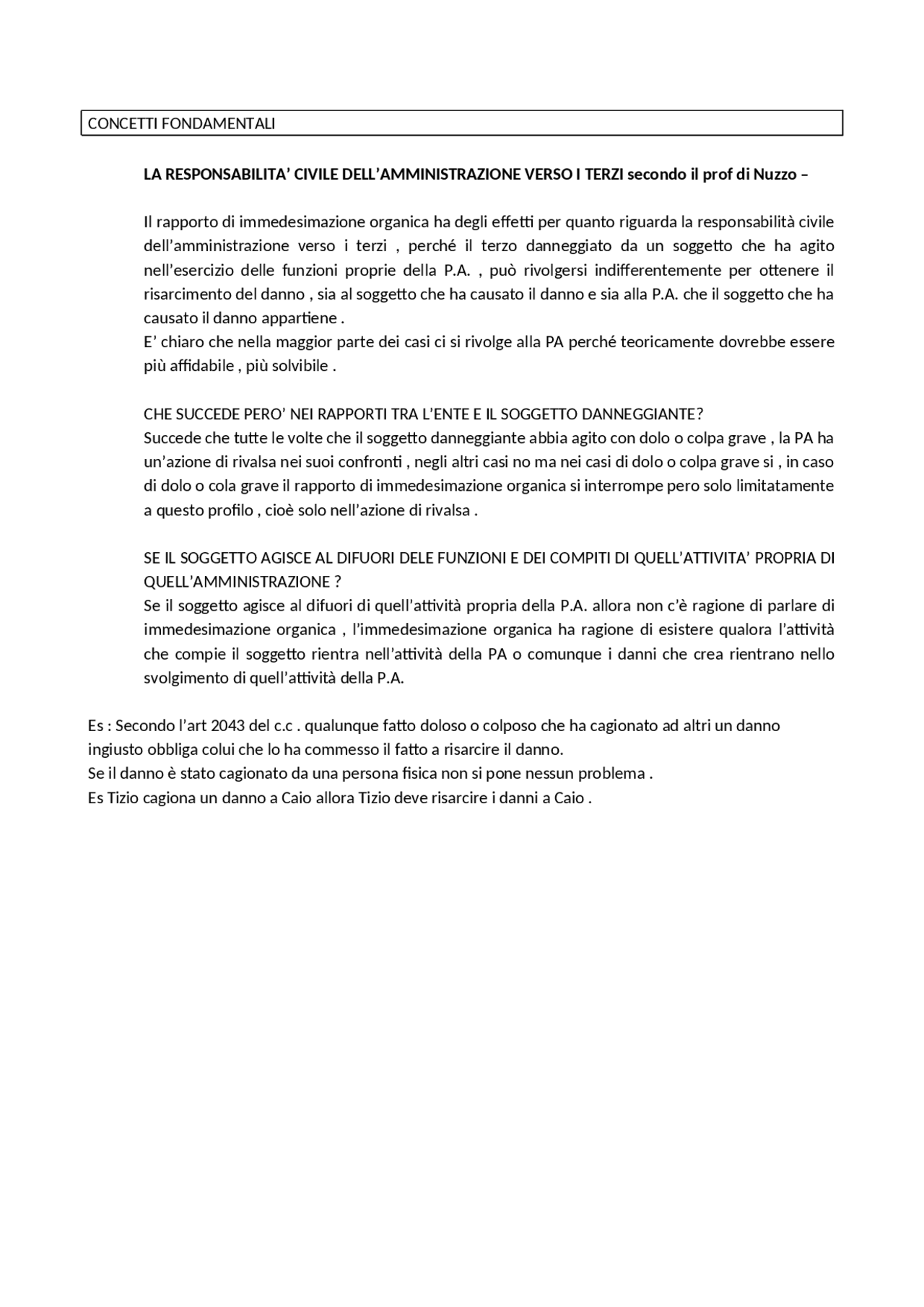 Appunti Diritto Amministrativo I Docsity