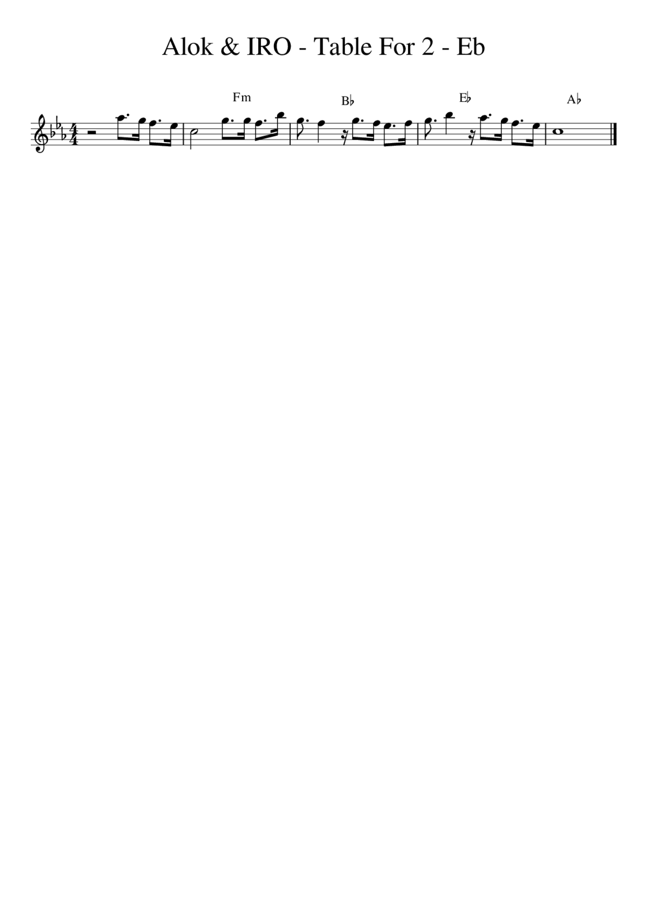 Alok - Table for 2 - Intro - Docsity