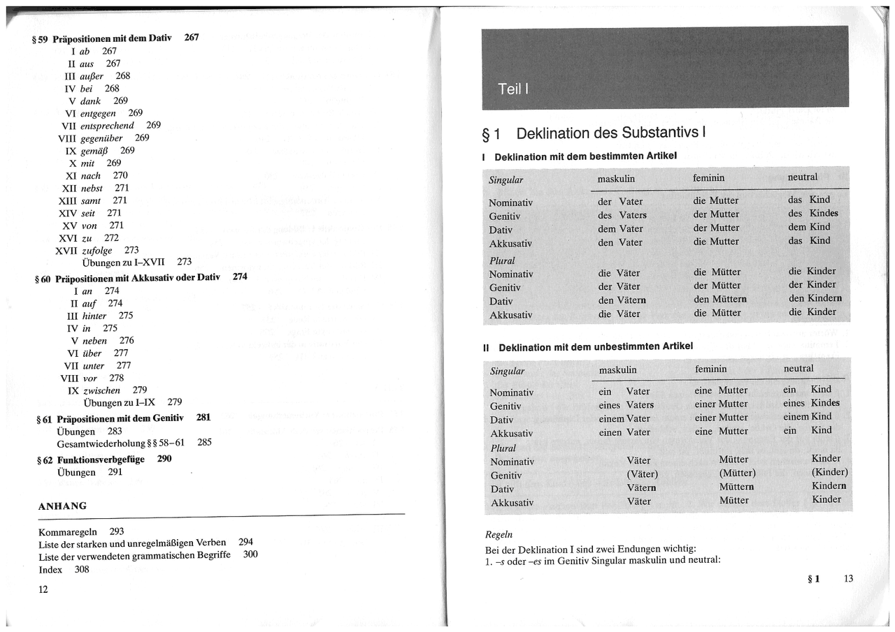 Deklination des Substantivs - Docsity