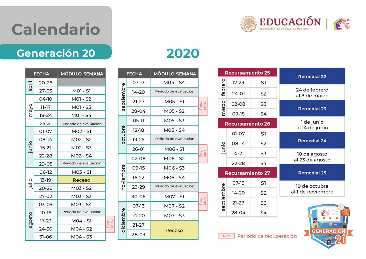 Estructura de calendario - Docsity
