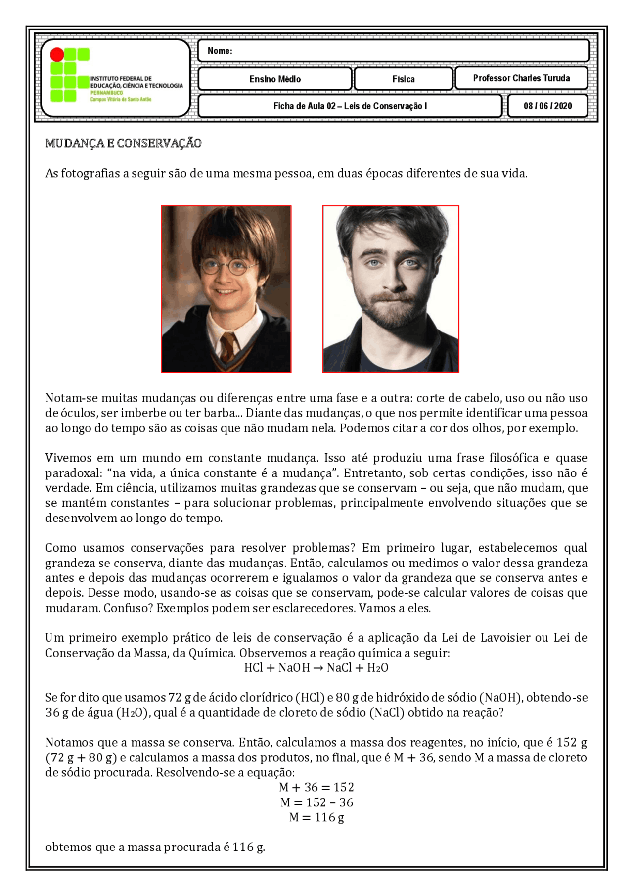 Ficha De Aula 02 Revisão Enem Docsity