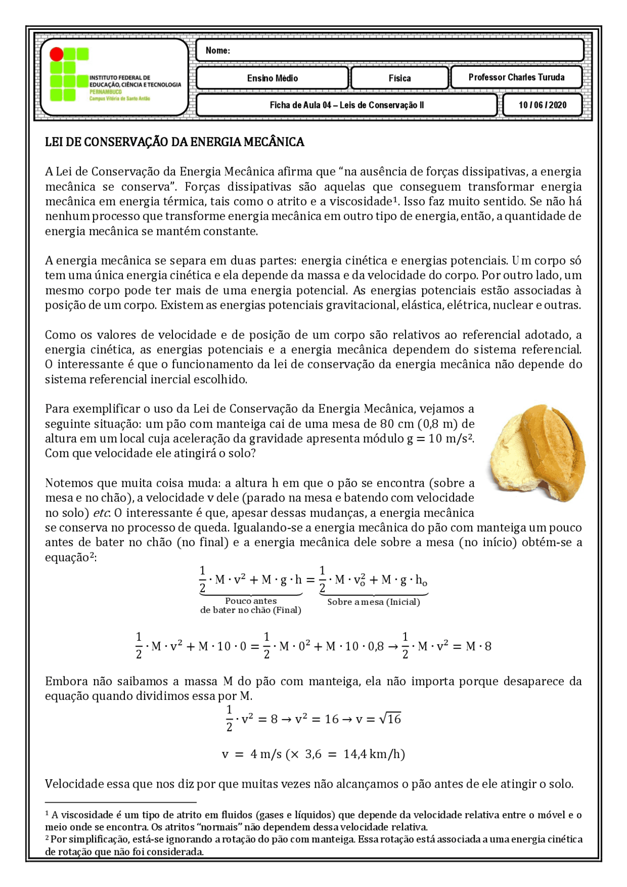 Ficha De Aula 04 Revisão Enem Docsity
