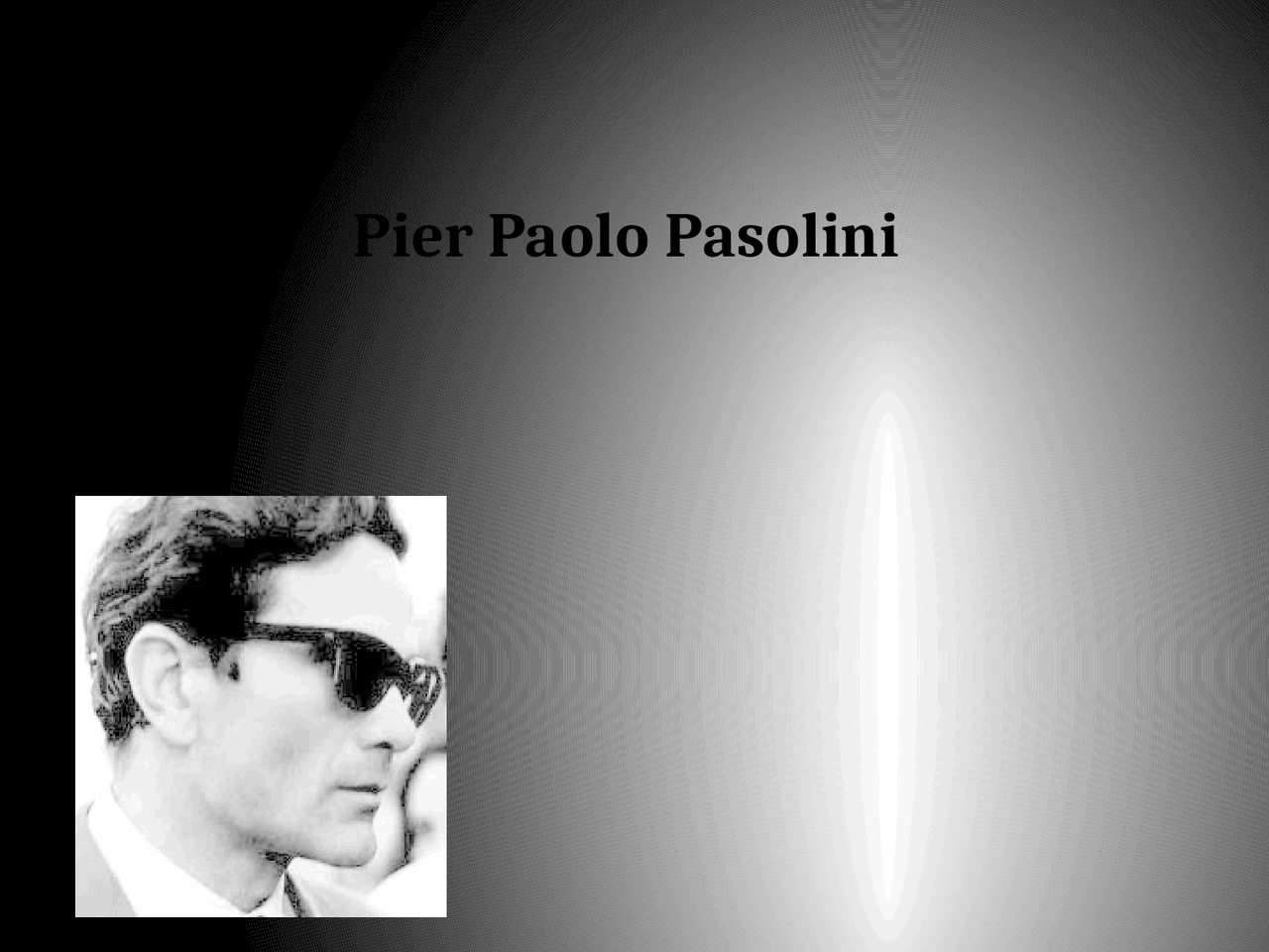 Slide Pier Paolo Pasolini Docsity