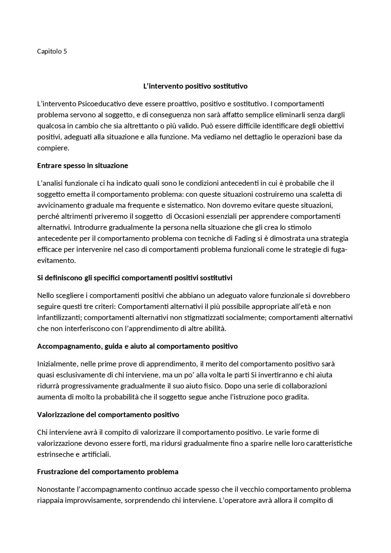 Comportamenti Problema E Alleanze Psicoeducative Docsity
