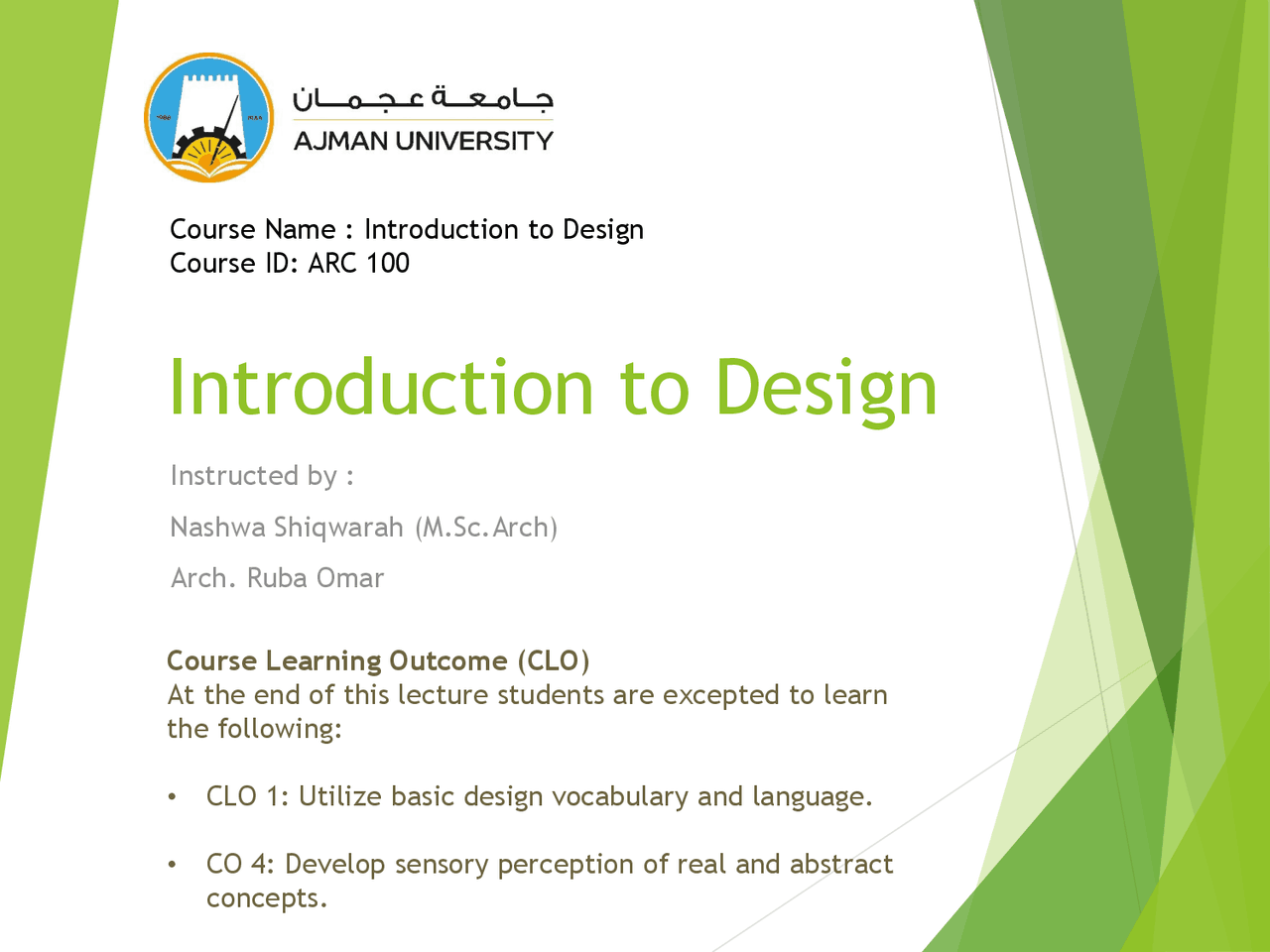 Introduction To Design Docsity