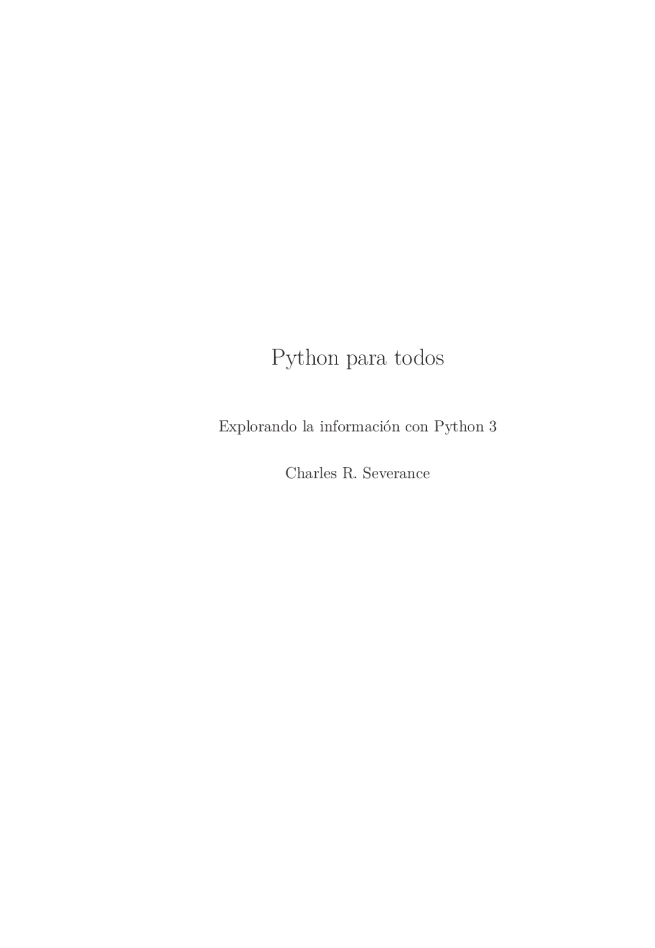 Python Learn Por El Dr Chuck Docsity 