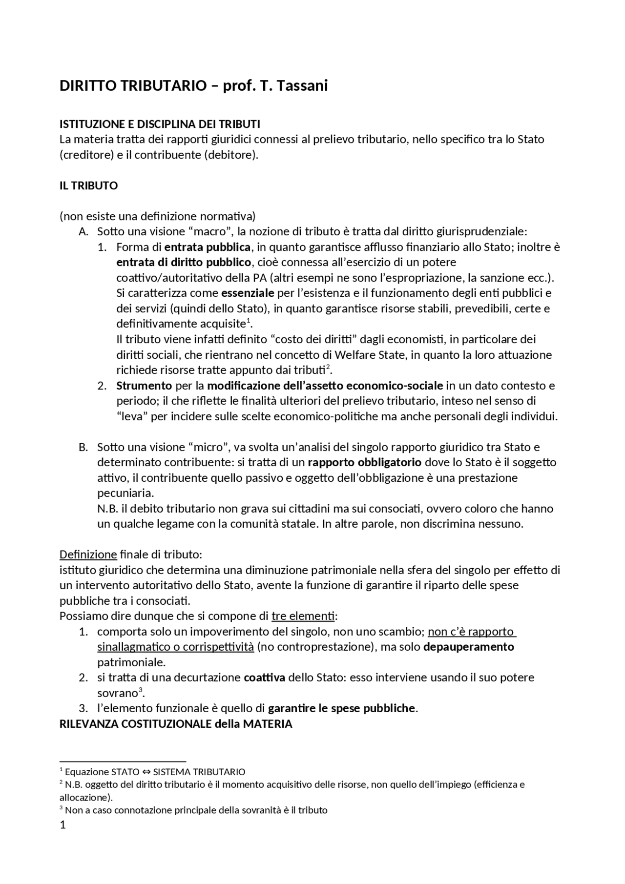 Manuale Diritto Tributario Docsity