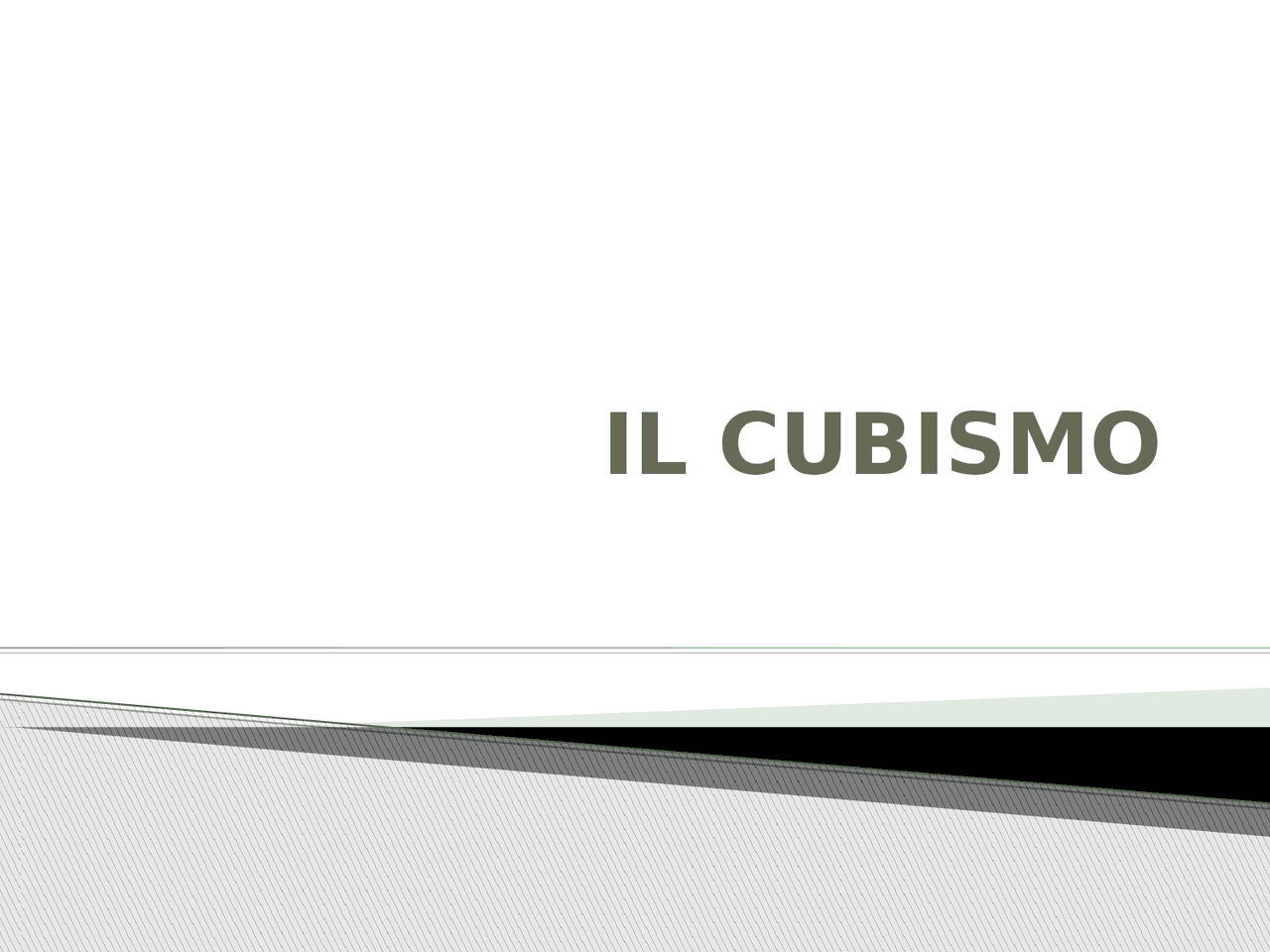 Cubismopicassobraque Powerpoint Slide Di Elementi Di Storia Dell
