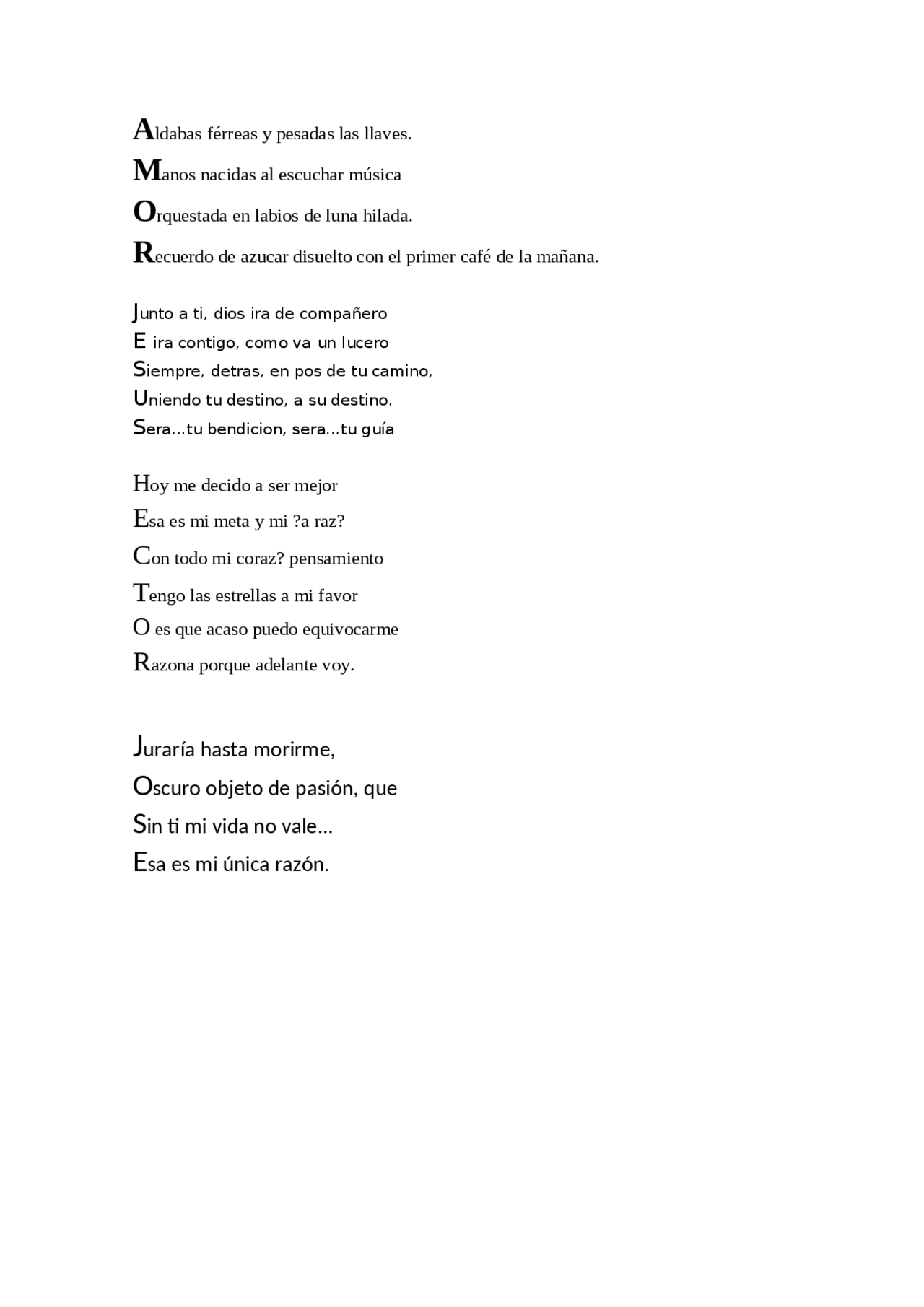 COMO DESARROLLAR Y REALIZAR UN ACROSTICO - Docsity