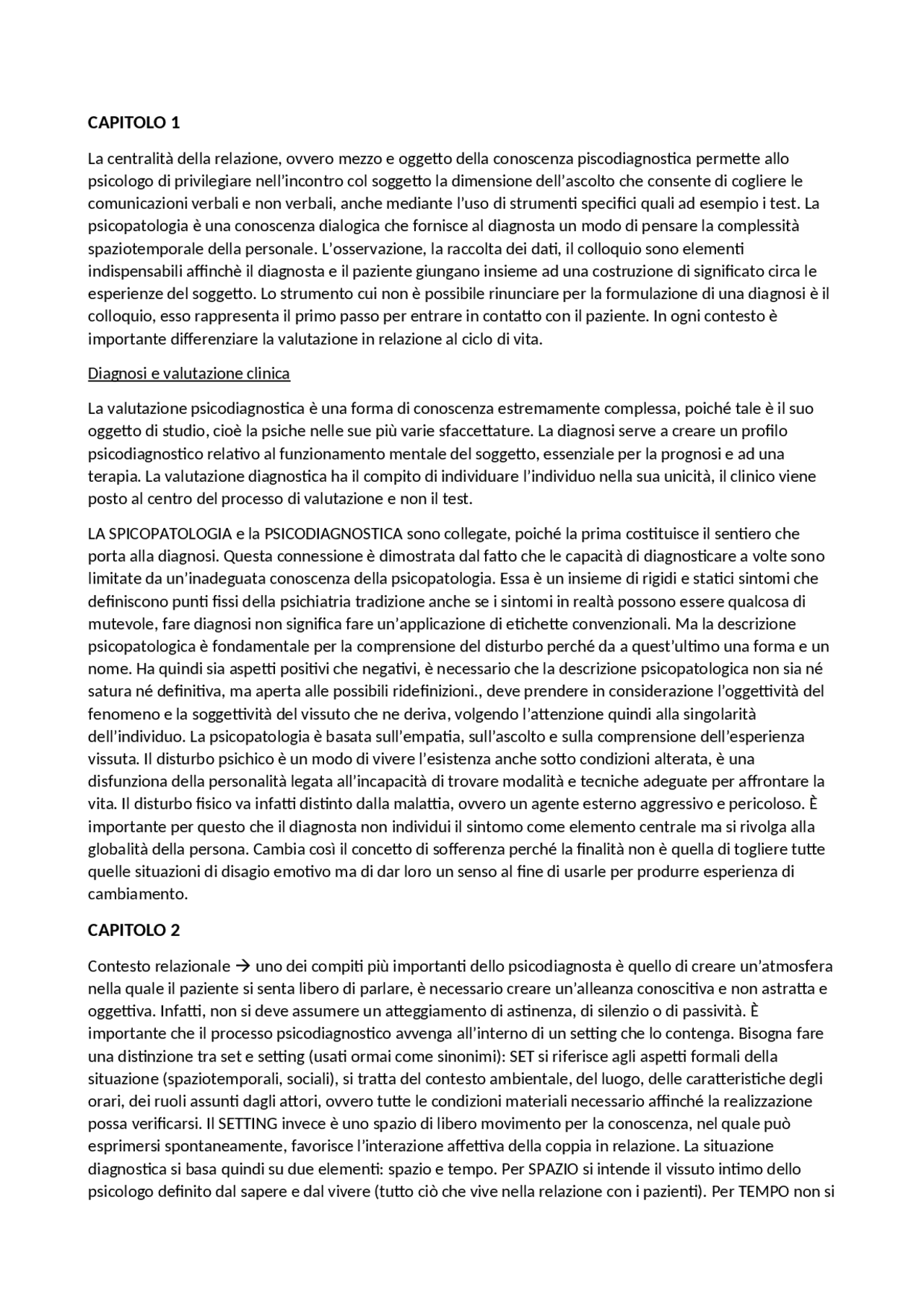 Psicopatologia Del Ciclo Di Vita Docsity