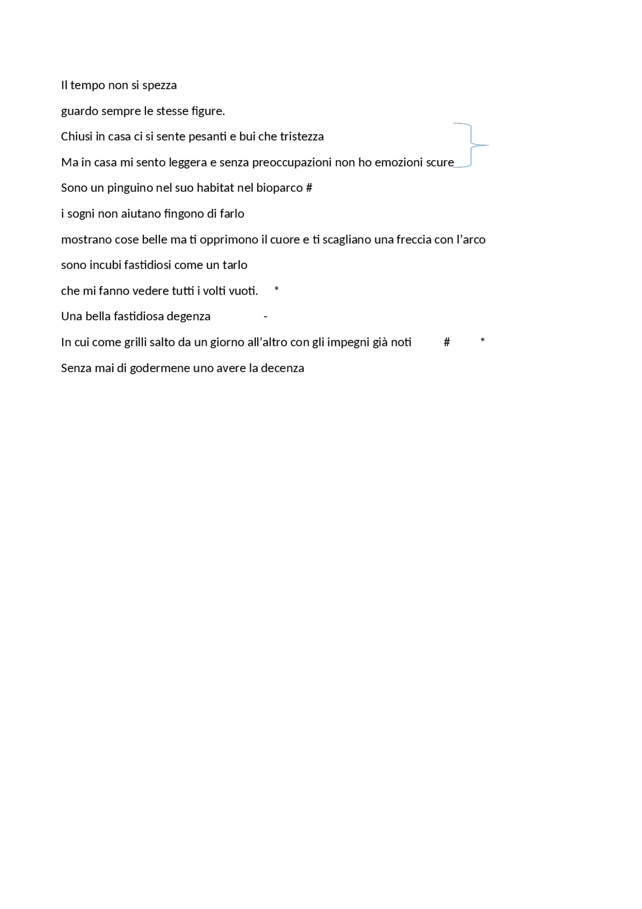 Poesia compito di italiano - Docsity