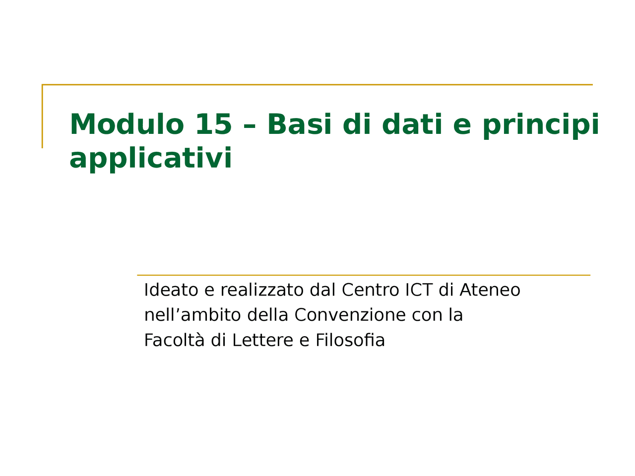 Slide Di Informatica Docsity