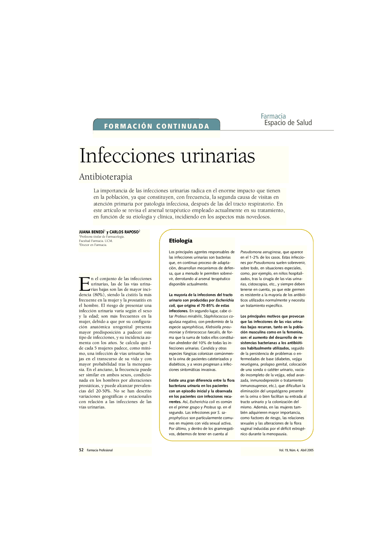 Sepsis urinaria y tratamiento - Docsity