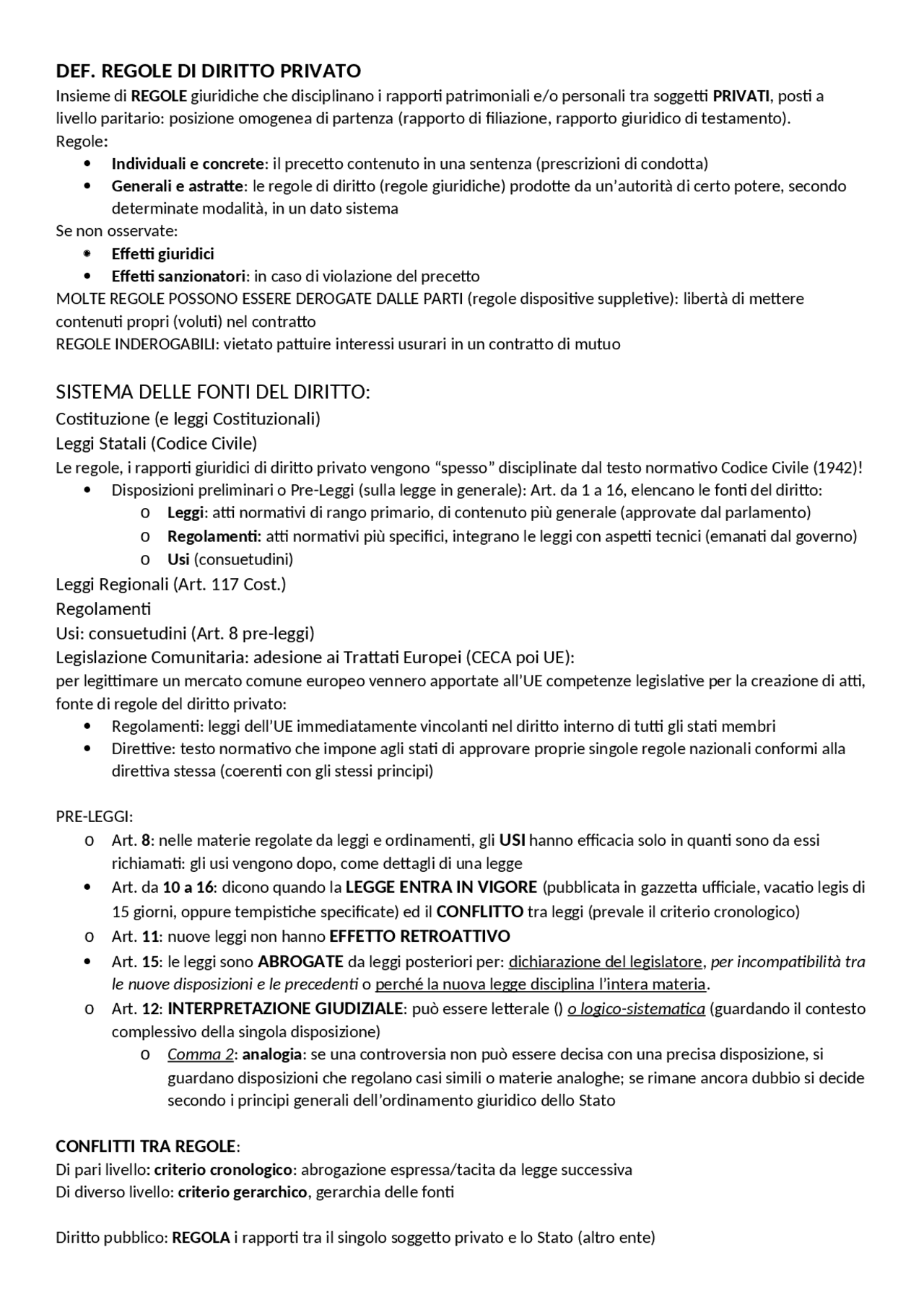 Diritto Privato Prof Dadda 3030 Unicatt Milano Docsity