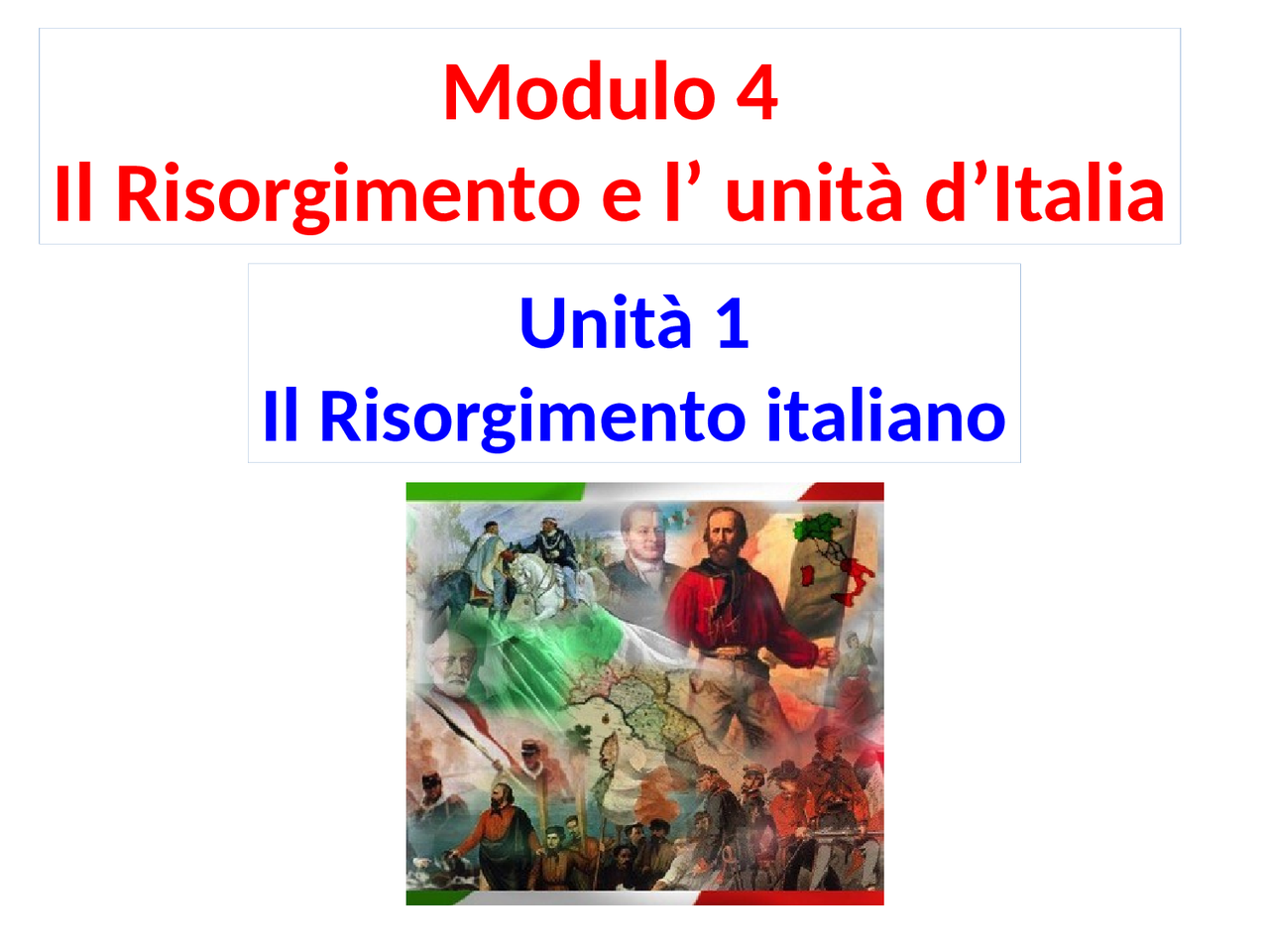 Risorgimento E Unità Ditalia Docsity