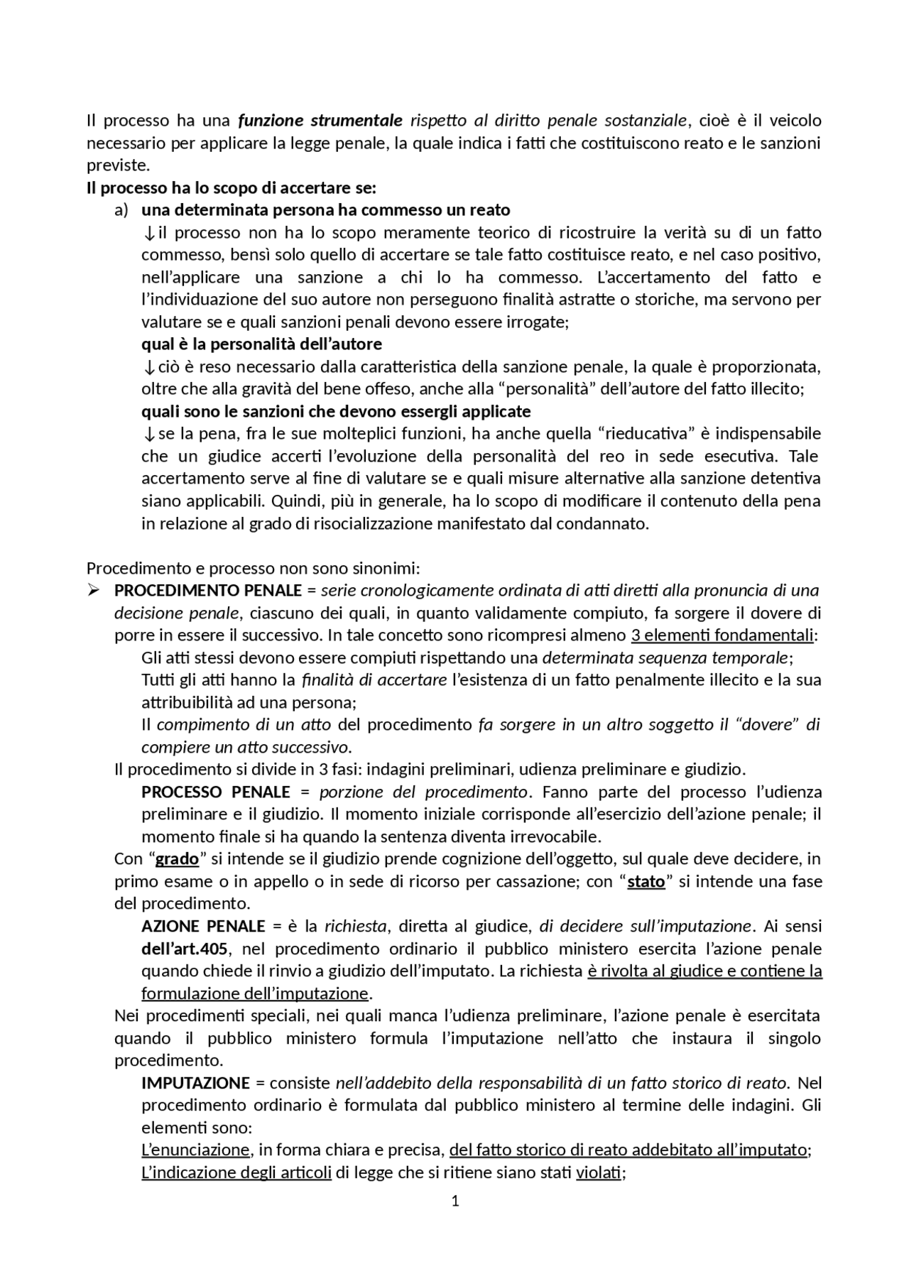 RIASSUNTO COMPLETO DIRITTO PROCESSUALE PENALE - MANUALE TONINI (1° PARTE) - 2020 | Appunti di ...