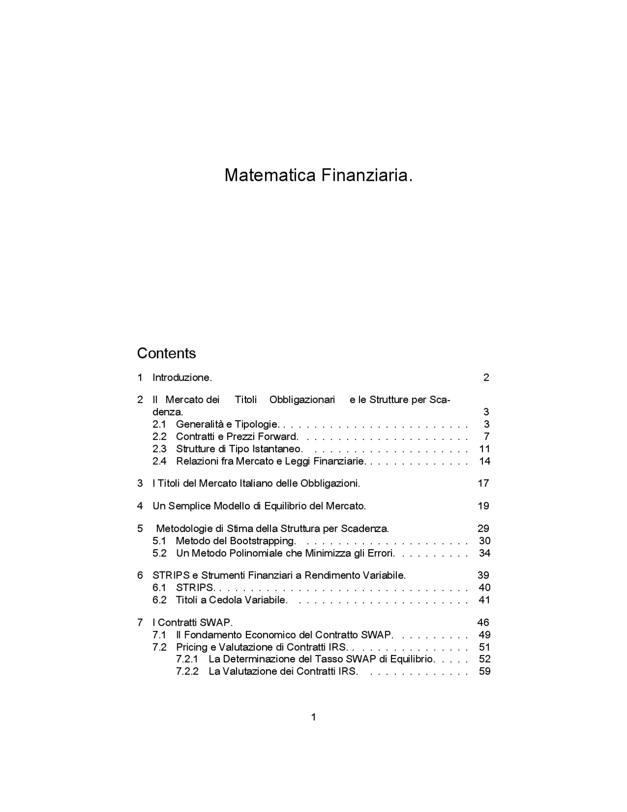 Matematica Finanziaria E Attuariale Docsity
