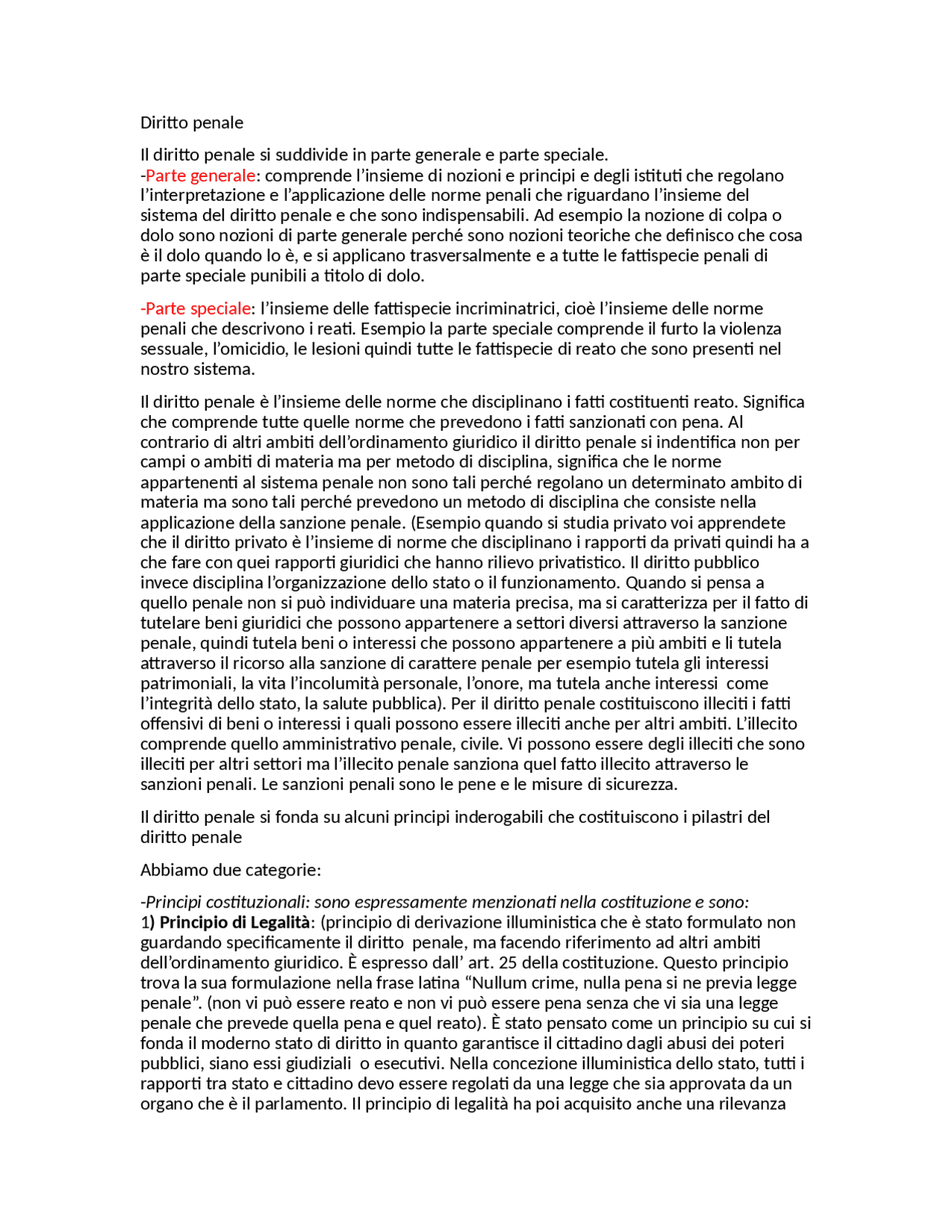 Esame Diritto Penale Docsity