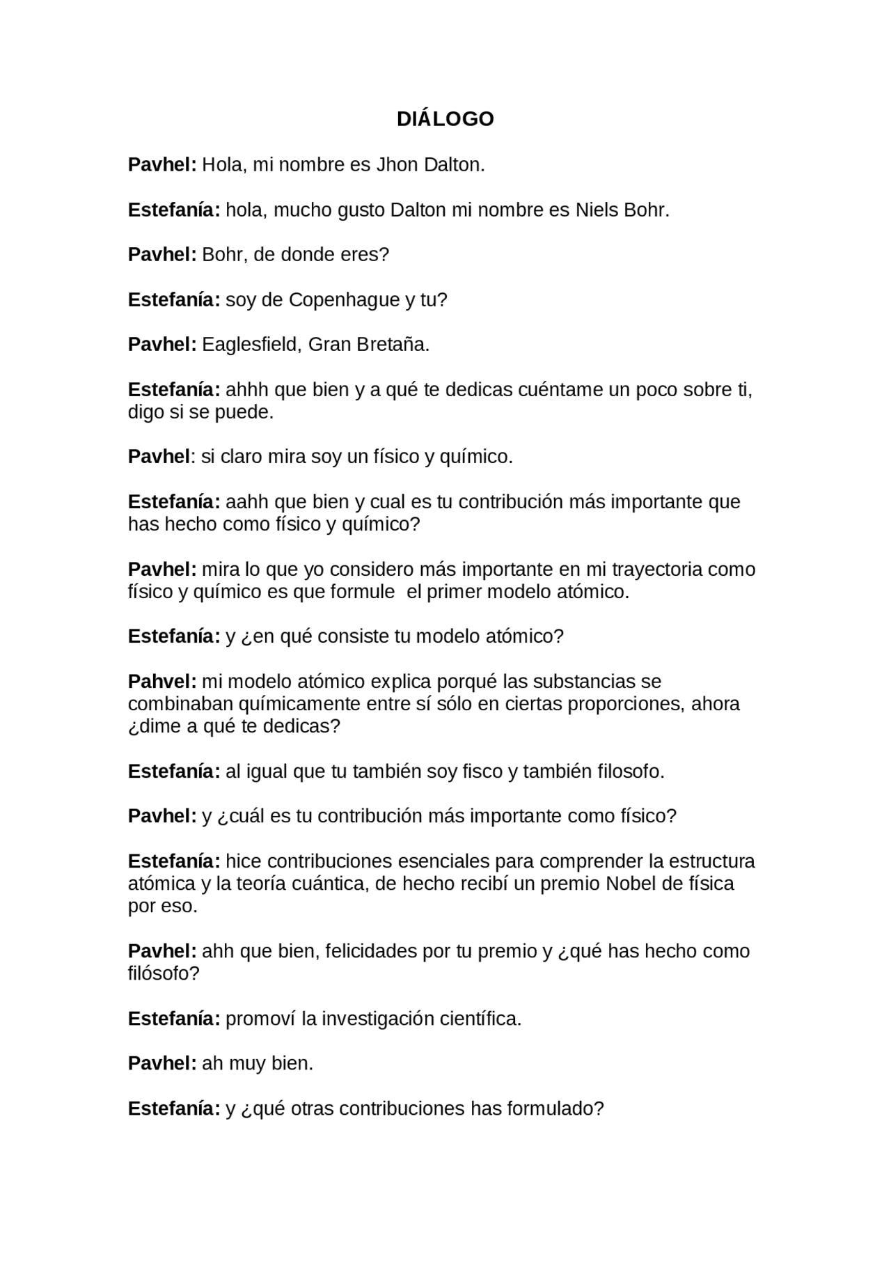 Diálogo de literatura - Docsity