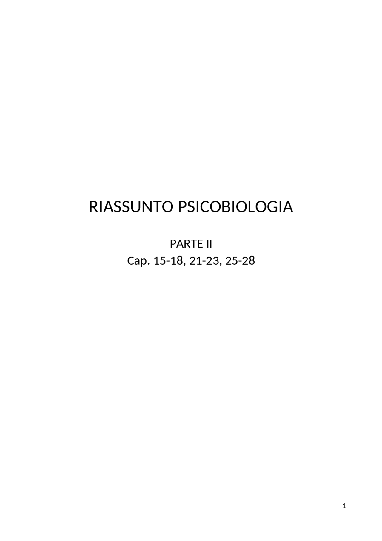 Riassunto Libro Principi Di Neuroscienze Iv Edizione Di Eric R