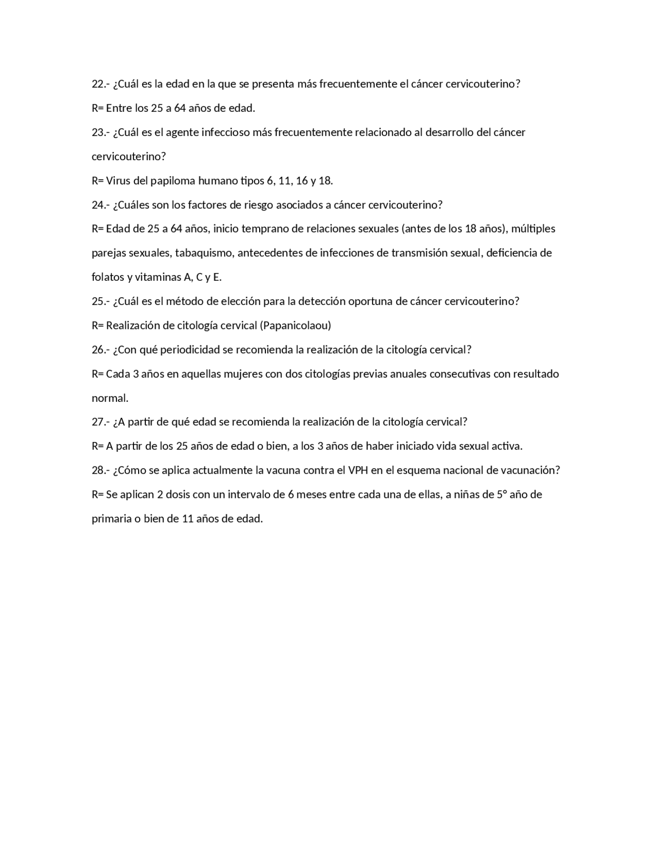 Cancer Cervicouterino Apuntes Docsity