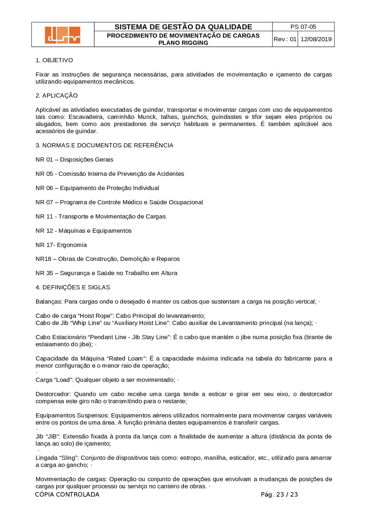 Procedimento De Bloqueio Loto Docsity
