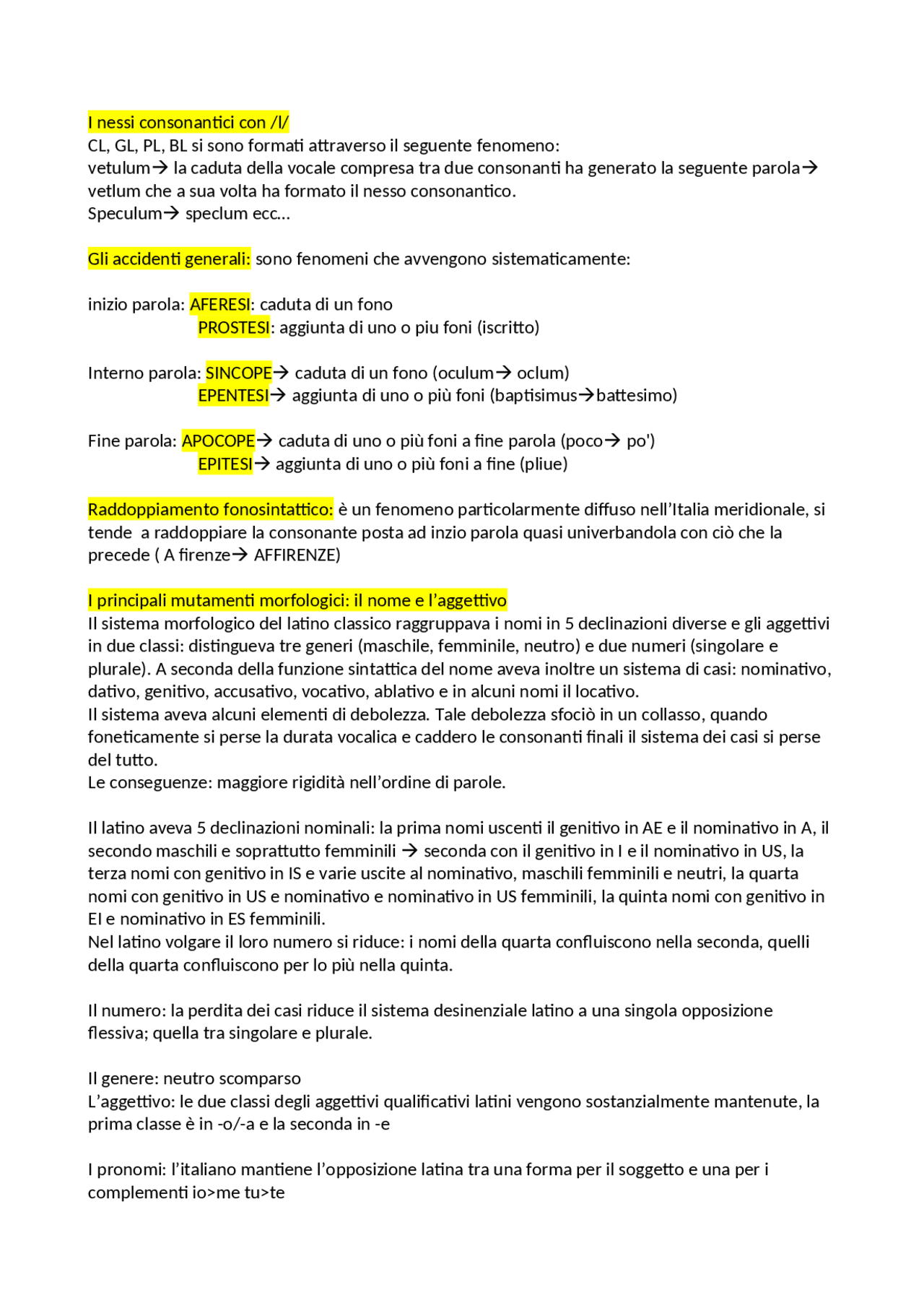 Definizione Concetti Base Linguistica Docsity