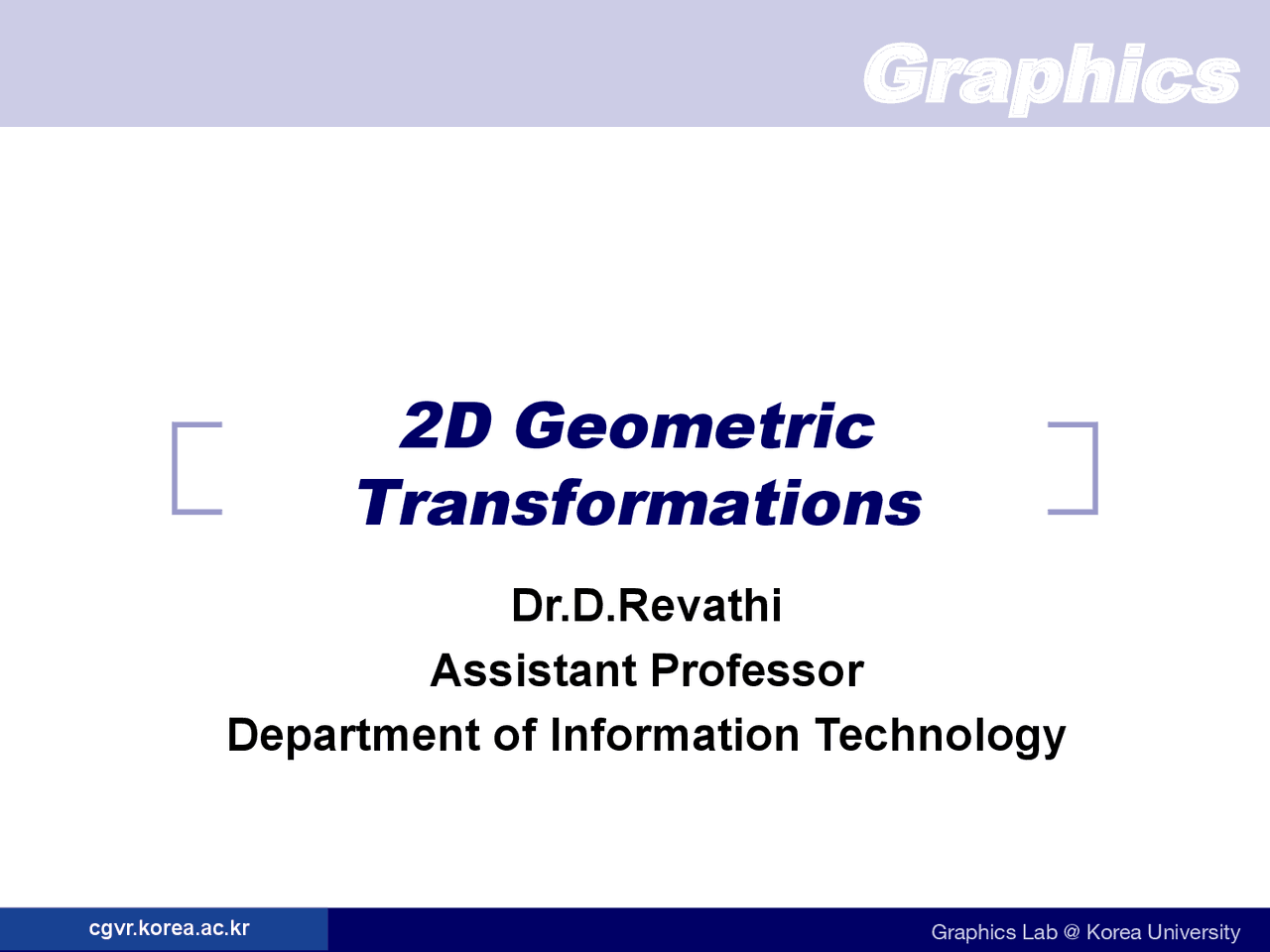 Computer Graphics 2 Dimensional Docsity