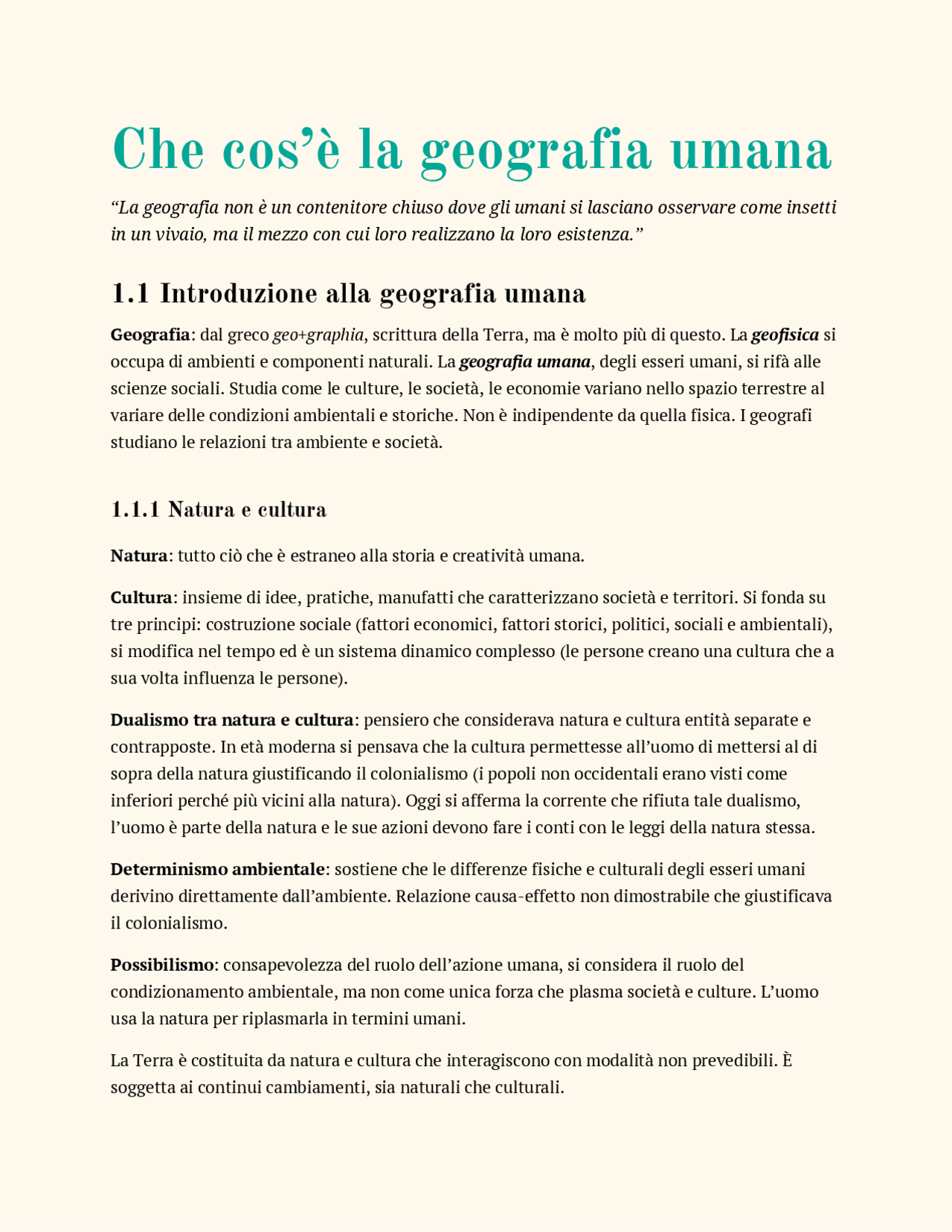 Geografia Umana Un Approccio Visuale Docsity
