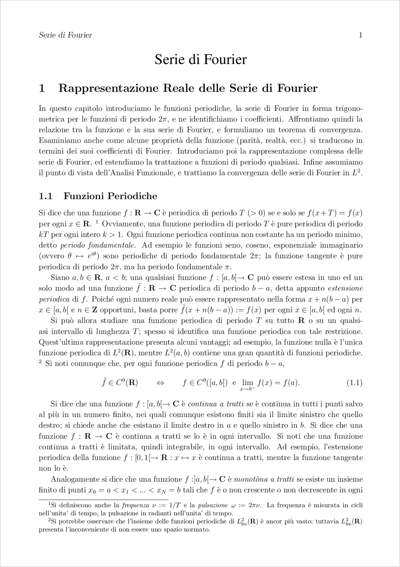 Serie Di Fourier Dispense Docsity