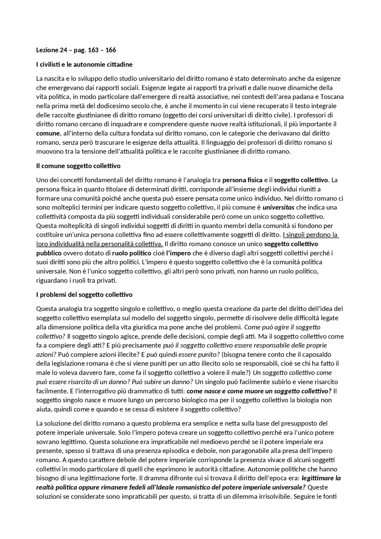 ULTIMI APPUNTI CULTURA E LINGUAGGI POLITICI NEL MEDIOEVO, PROF. MARIO ...