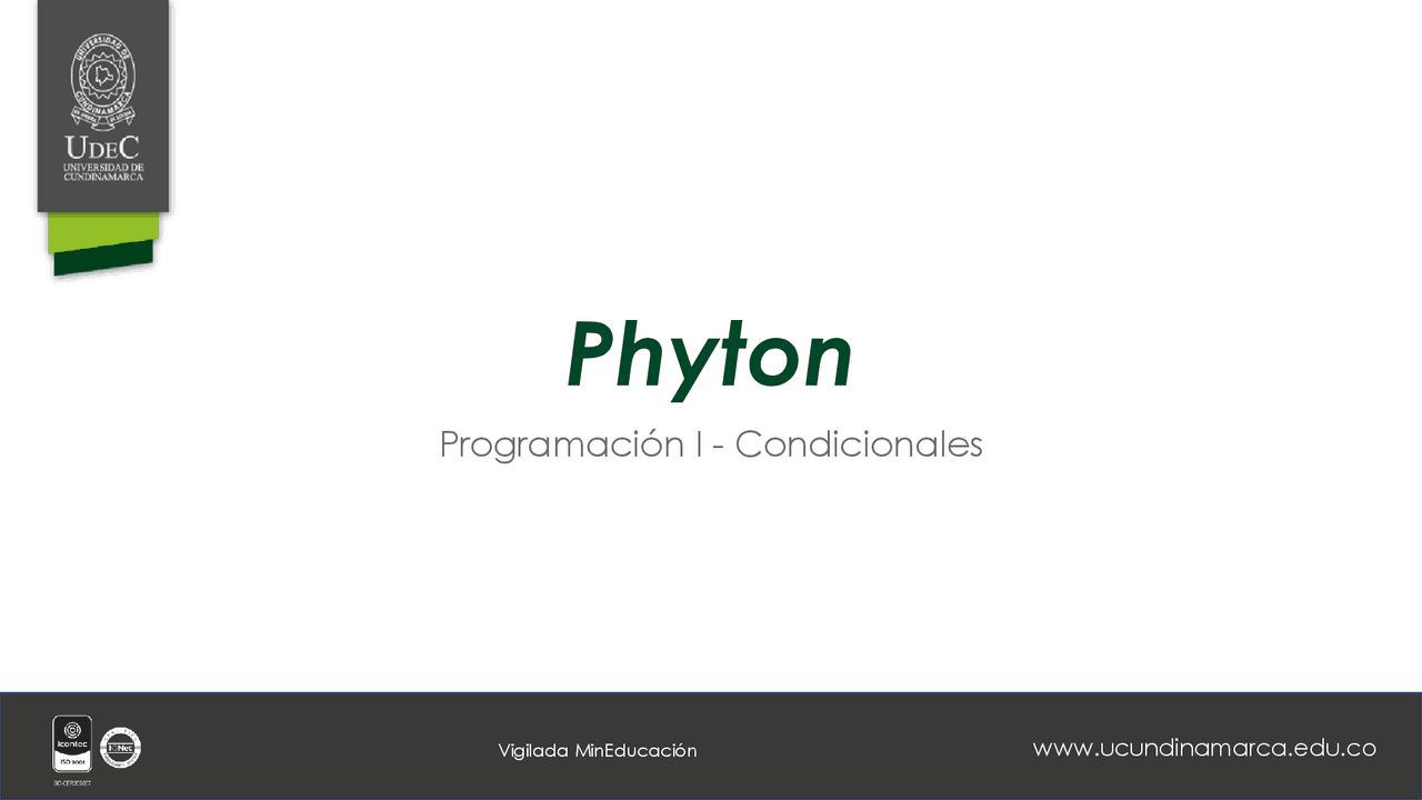 Condicionales python - Docsity