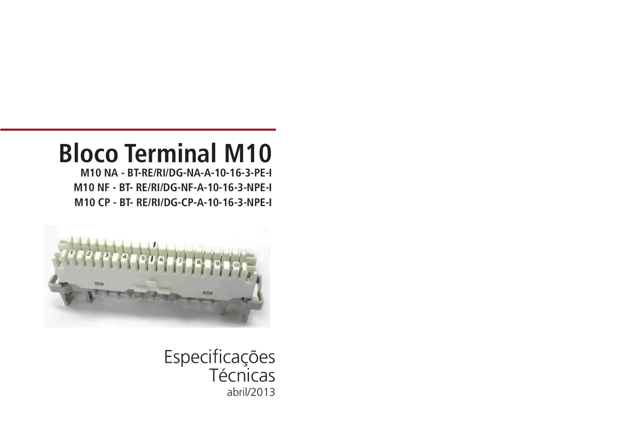 Blocos Terminais M10 - Docsity