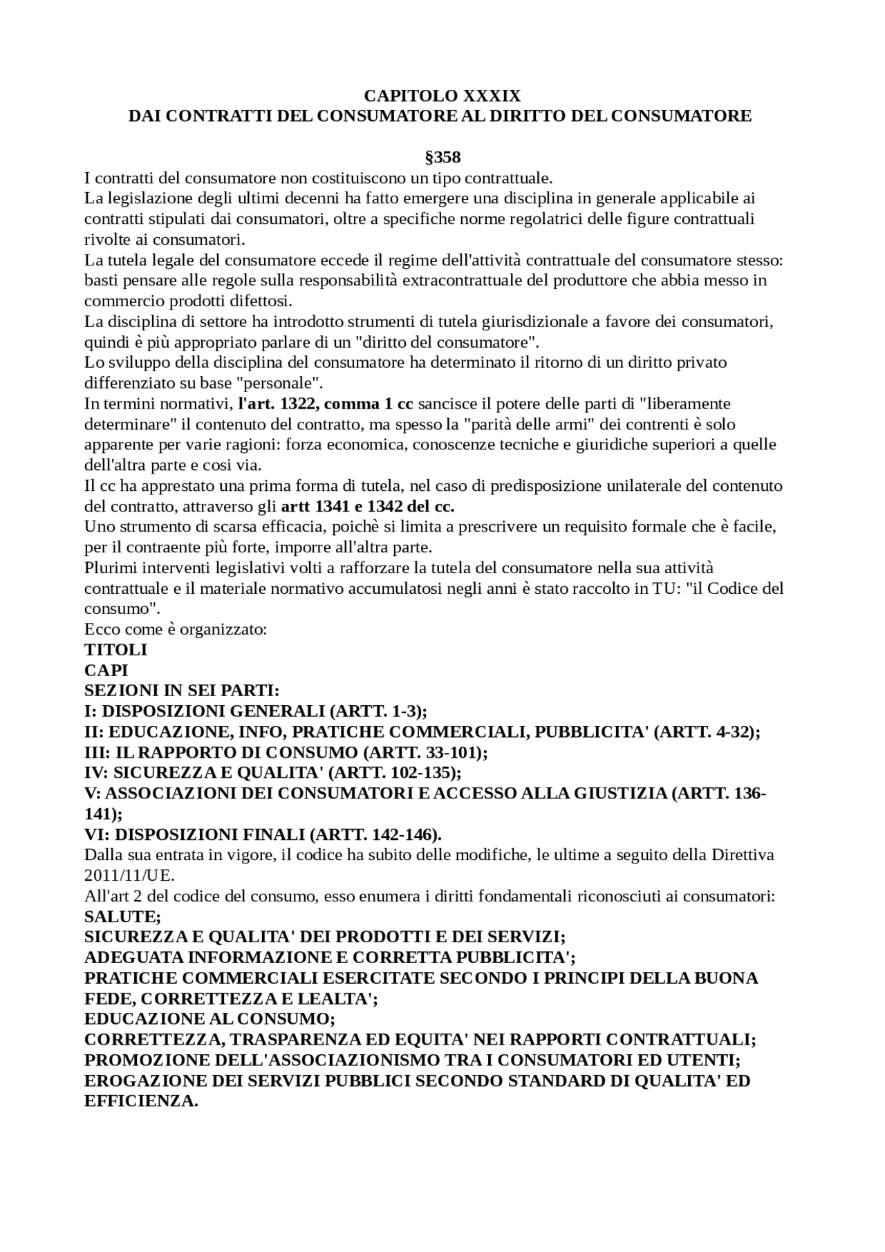 Contratti E Diritti Dei Consumatori Docsity