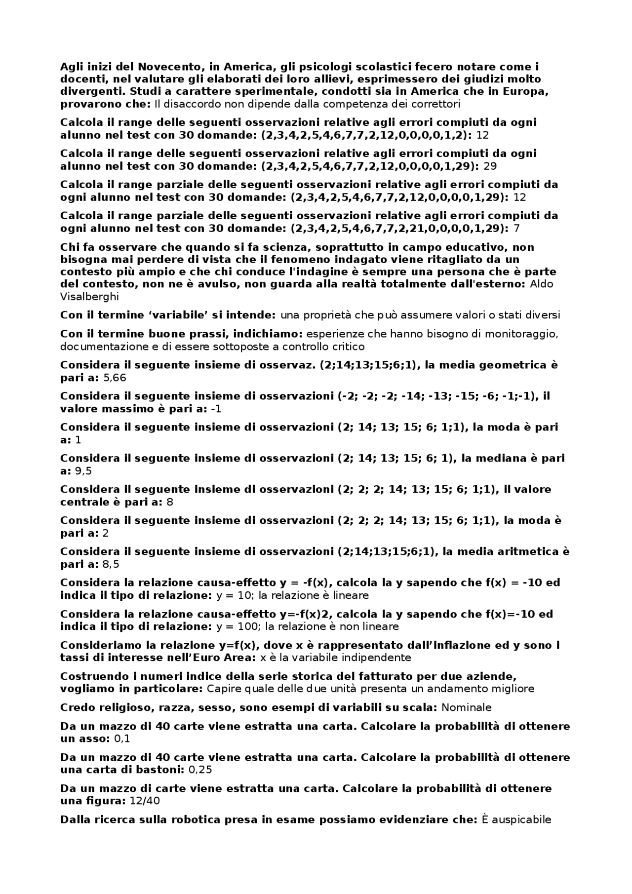 Pedagogia Sperimentale Unipegaso Docsity