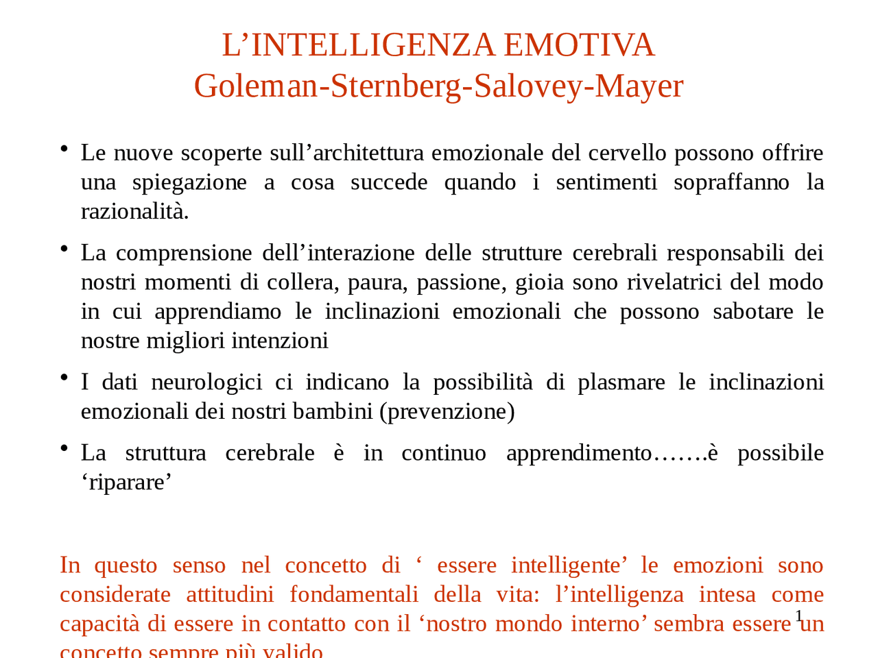 Intelligenza Emotiva Docsity