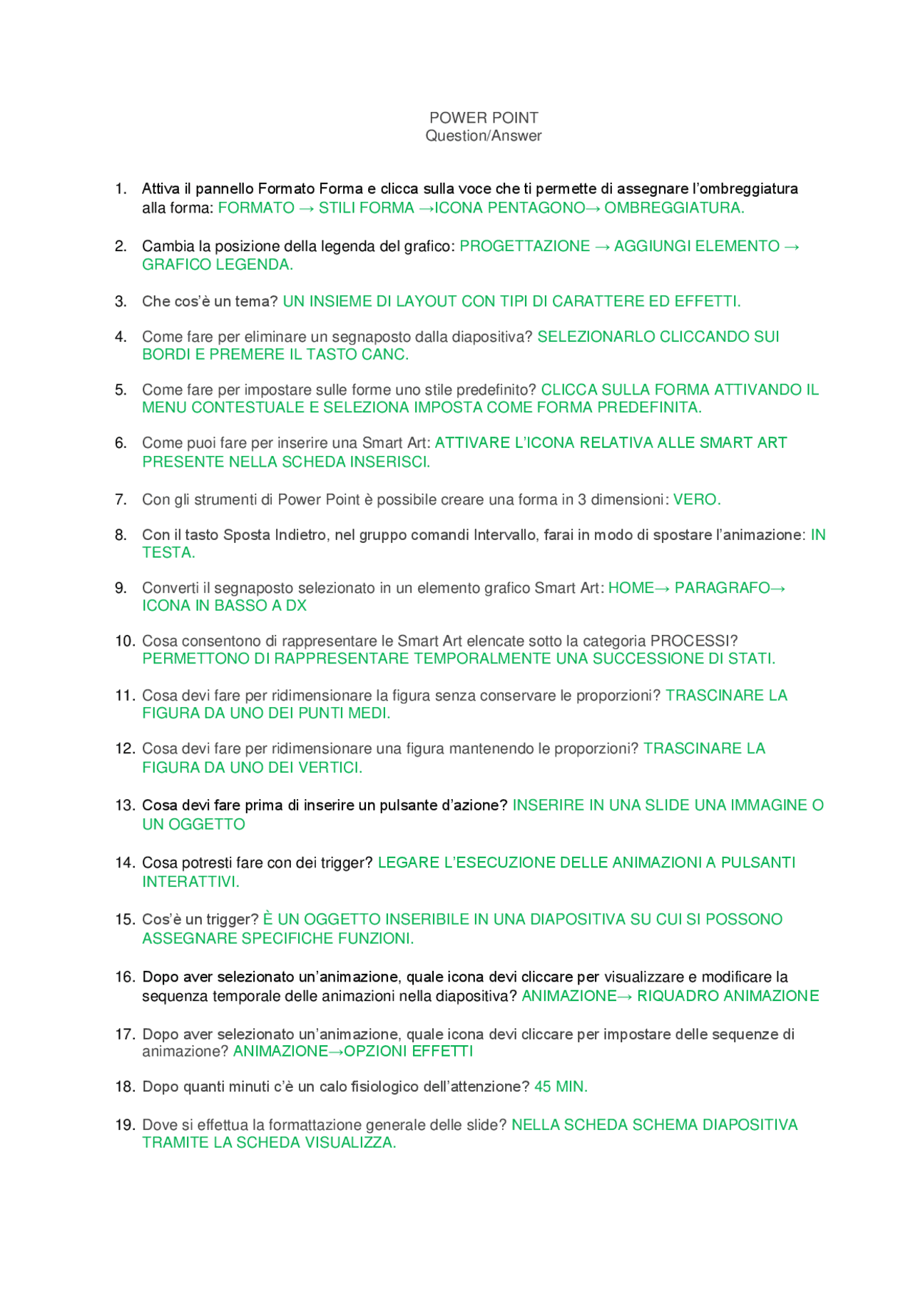 Paniere eipass progressive modulo 3 presentazioni multimediali - Docsity
