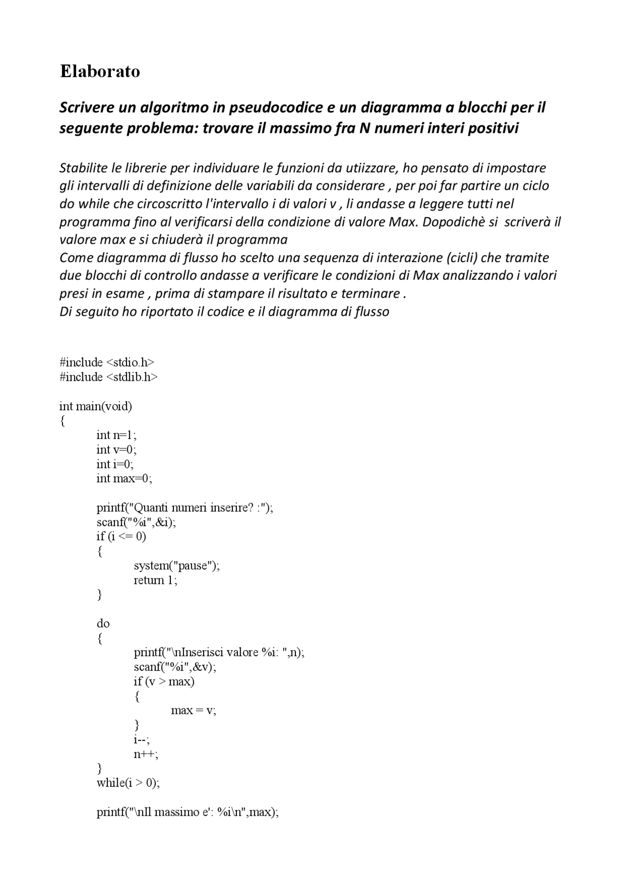 Elaborato Informatica Pegaso Docsity