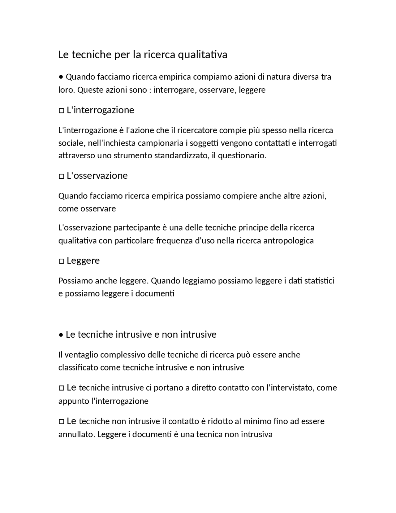 Metodologia Della Ricerca Sociale Docsity