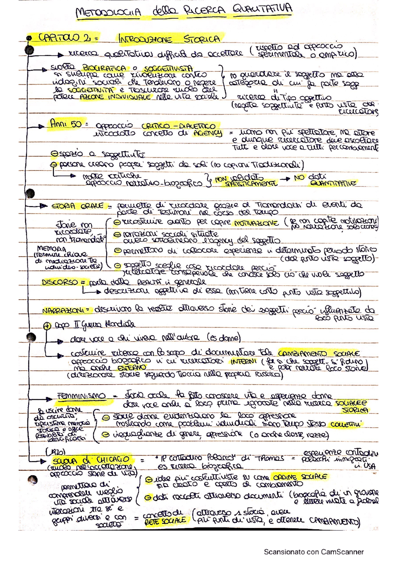 Metodologia Della Ricerca Quantitativa Docsity