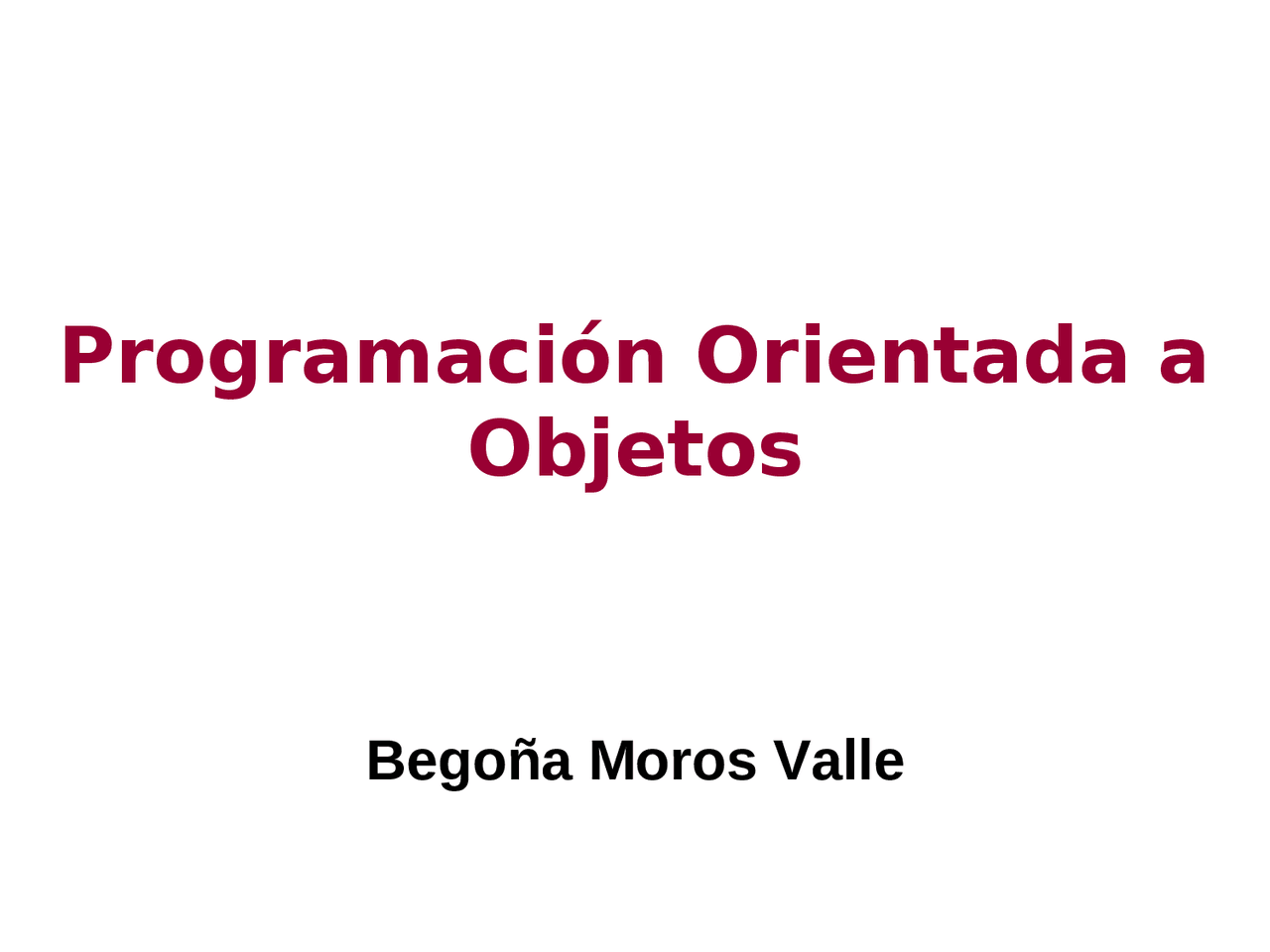 Poo Programacion Objetos Docsity