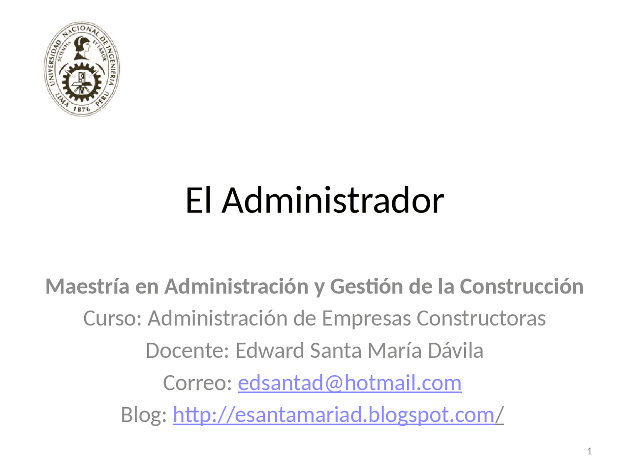 Tipos de administrador - Docsity