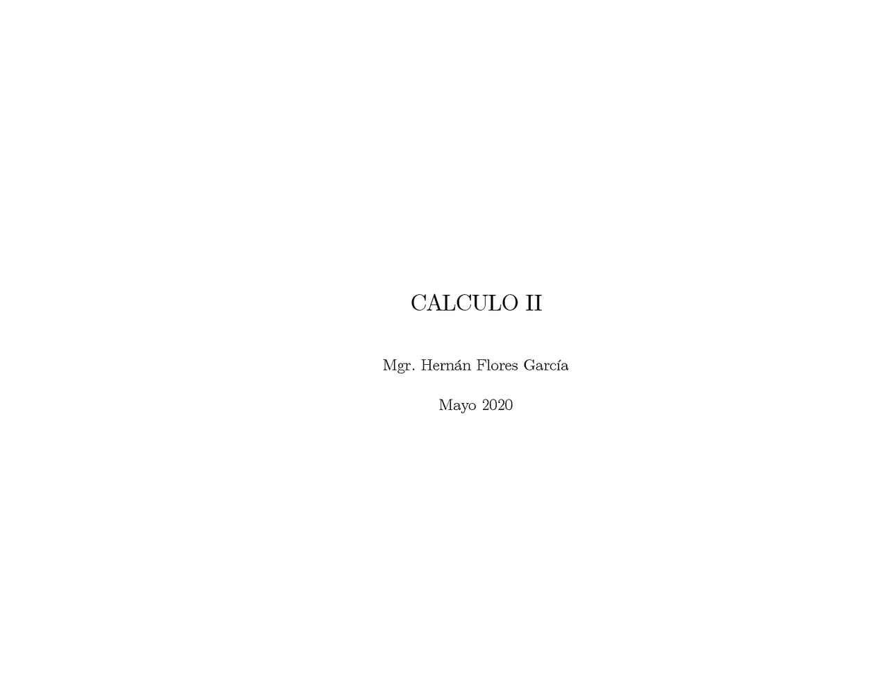 Problemas de Calculo 2 - Docsity