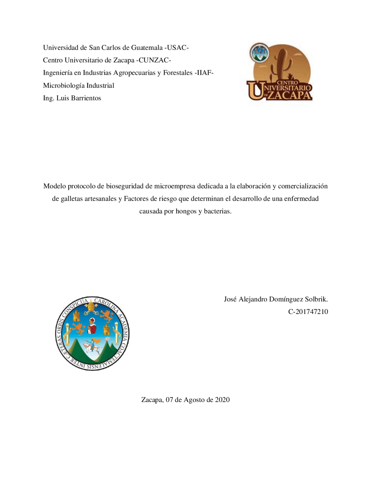Protocolo De Bioseguridad Docsity