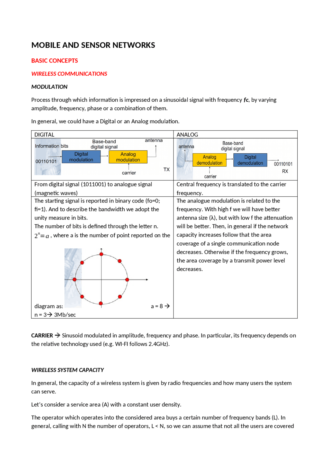 Mobile And Sensor Networks Sbobinature Docsity