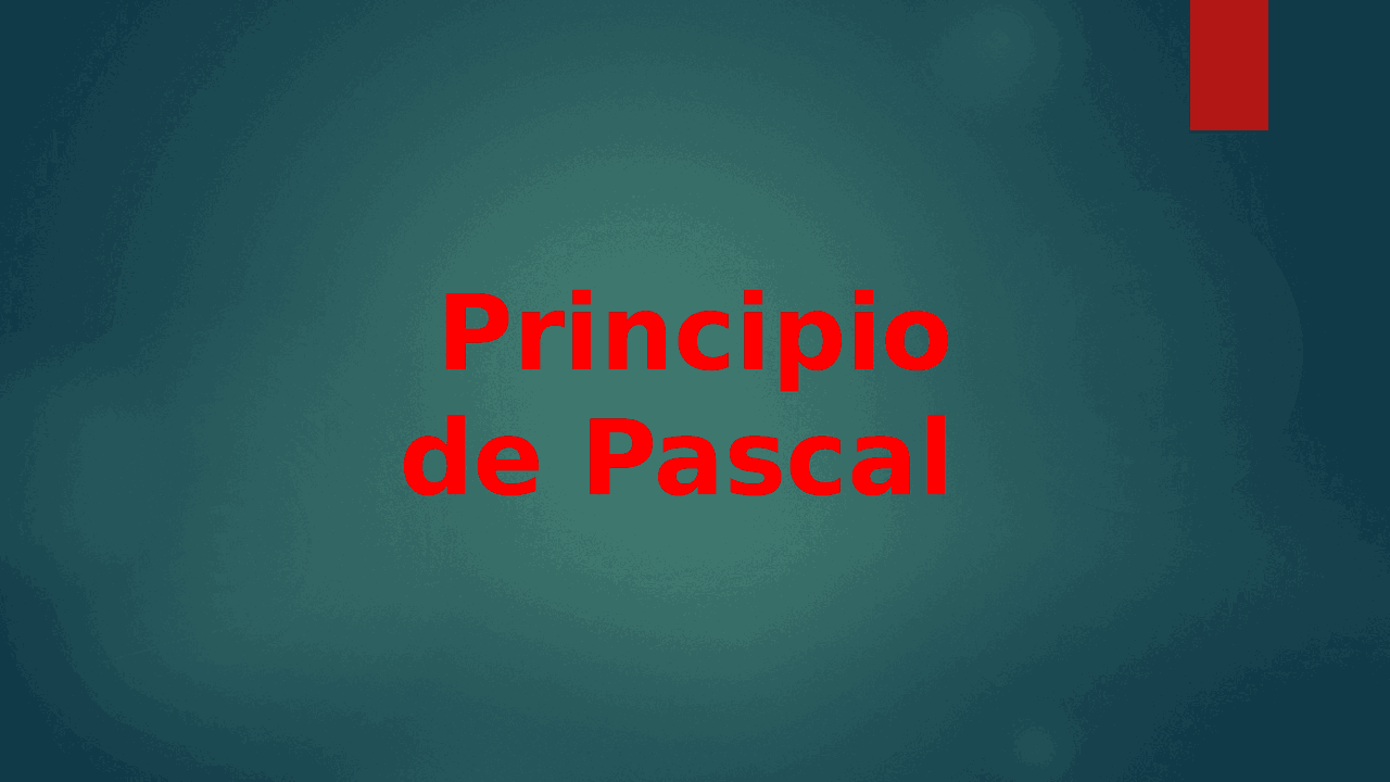 Teoria del Principio de Pascal - Docsity