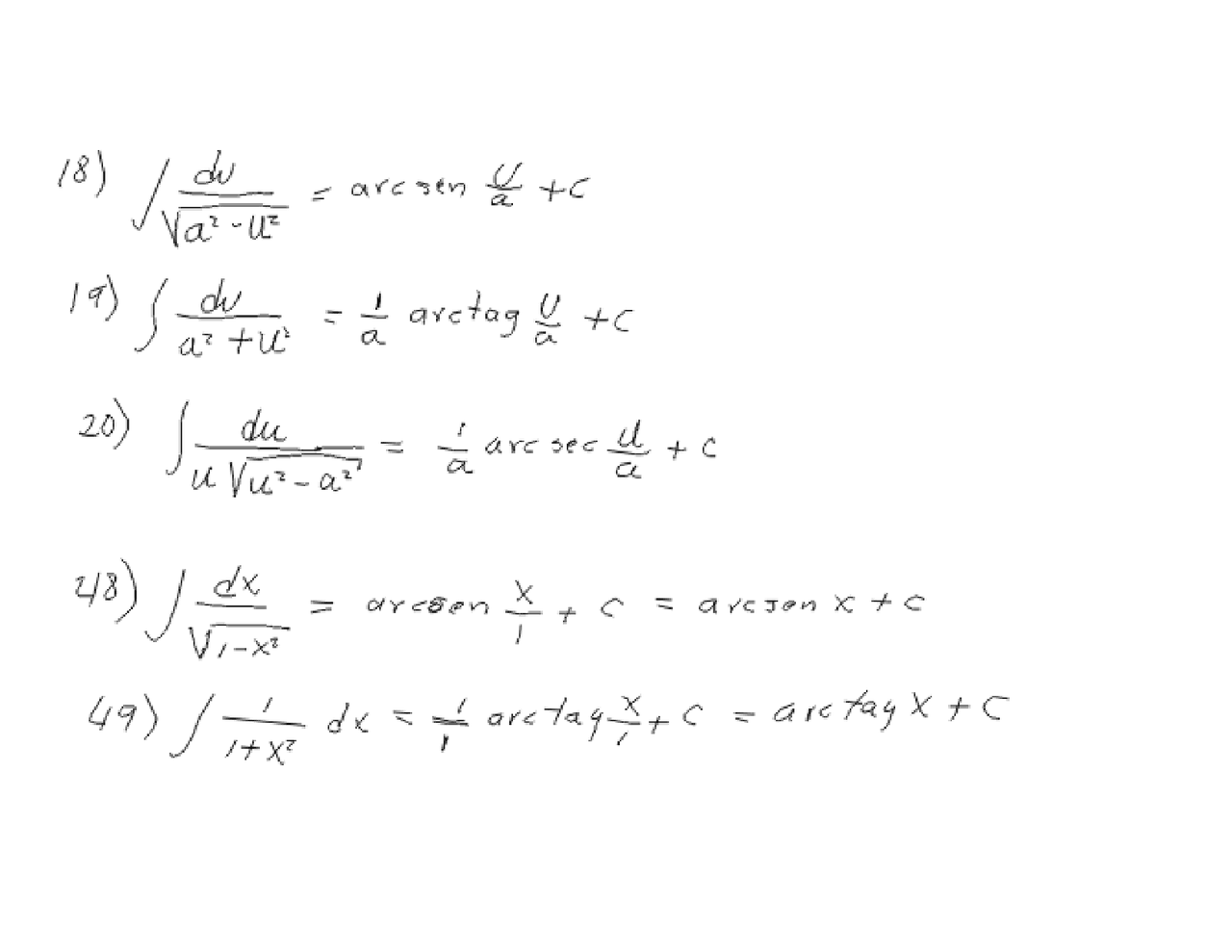 Ejercicios Calculo Integral Ejercicios De Cálculo Docsity