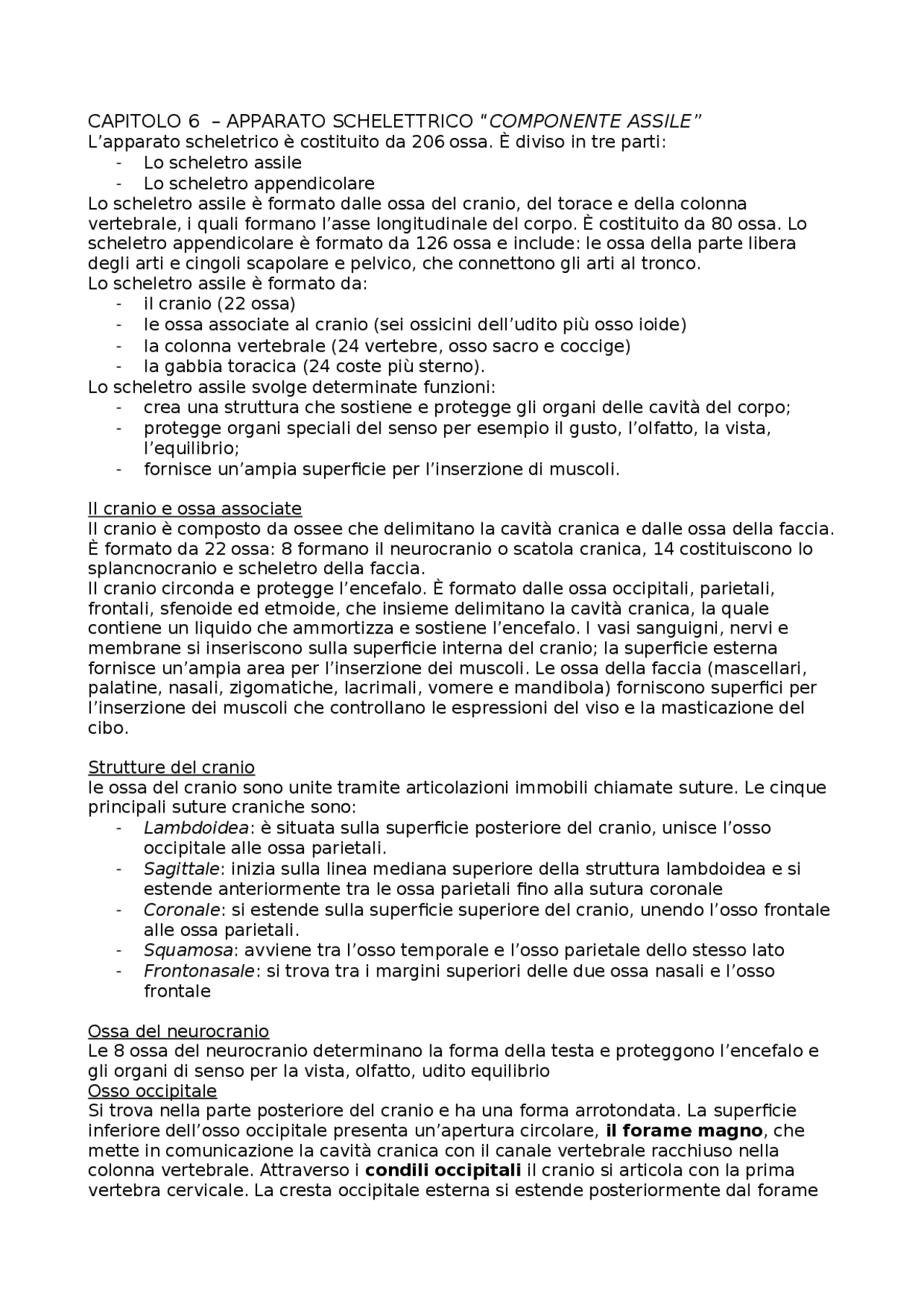 Appunti Anatomia Due Docsity