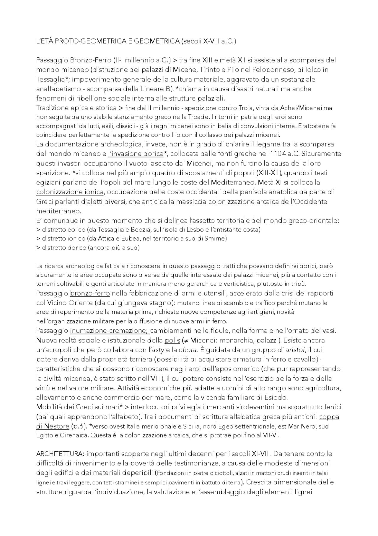 Arte Greca Di G Bejor M Castoldi E C Lambrugo Docsity